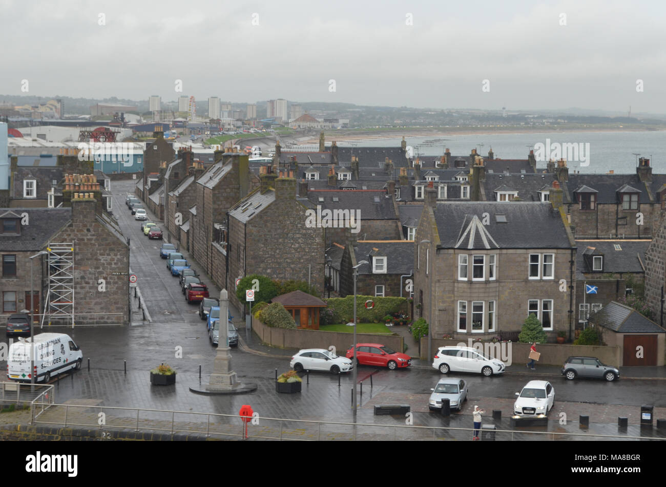 Aberdeen (Scotland) harbour, main gateway for the North Sea oil and gas ...