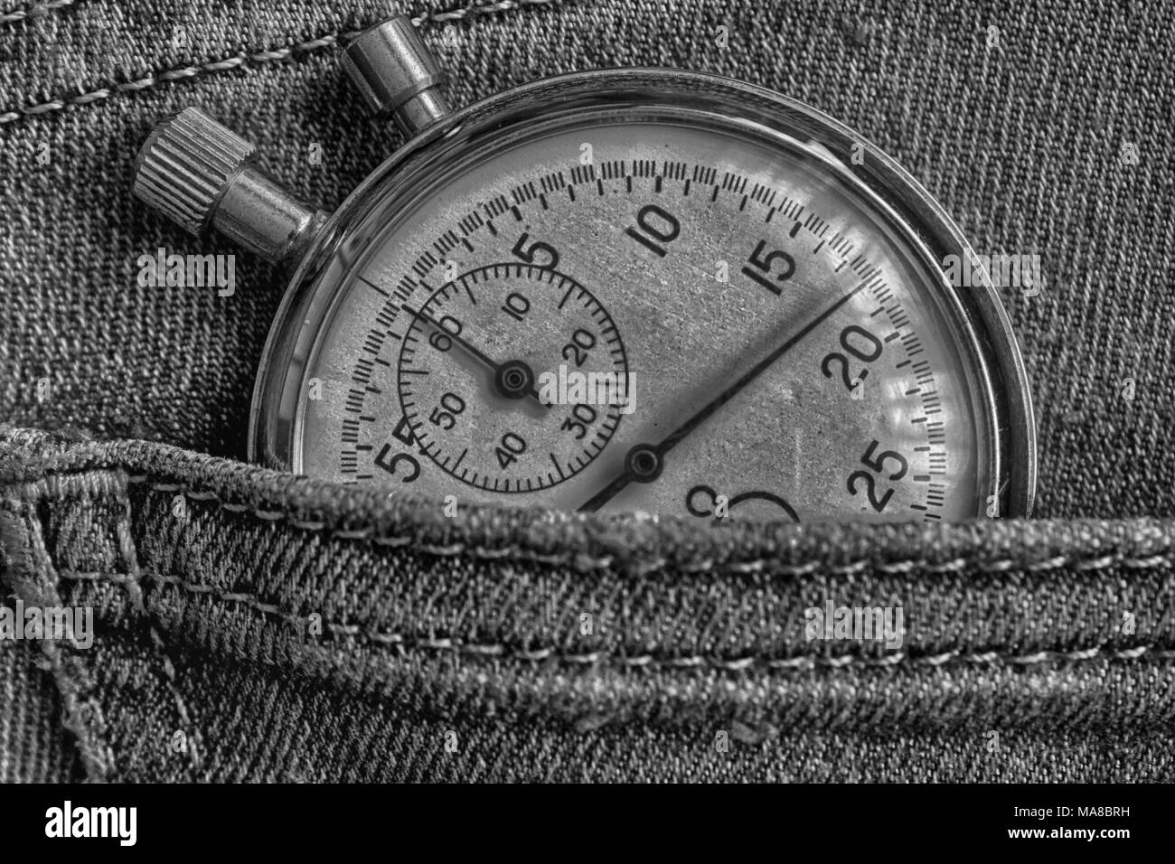 Jeans pocket watch Black and White Stock Photos & Images - Alamy