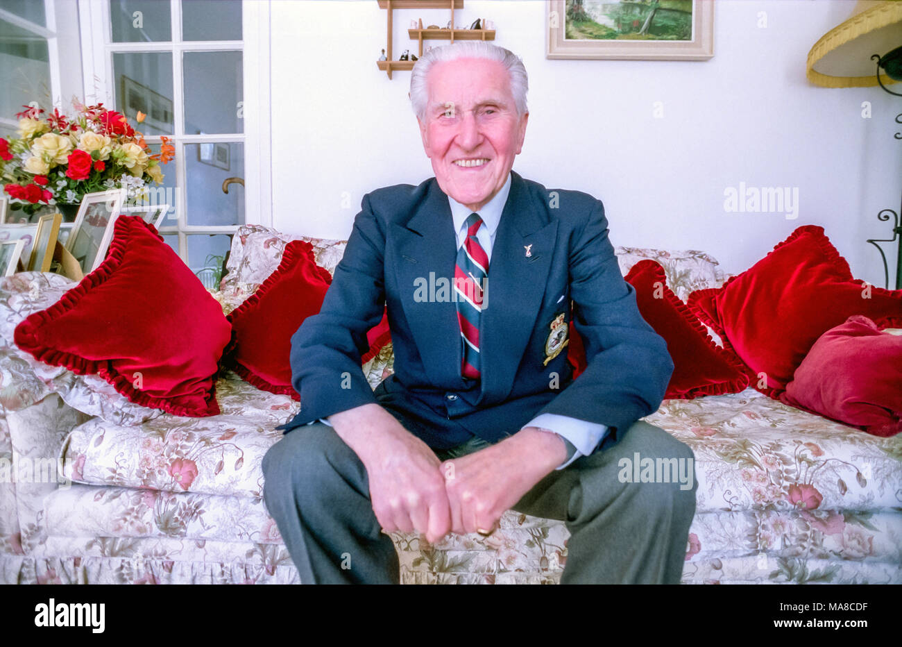 Retired butler Arthur Inch, of Haywards Heath Stock Photo - Alamy