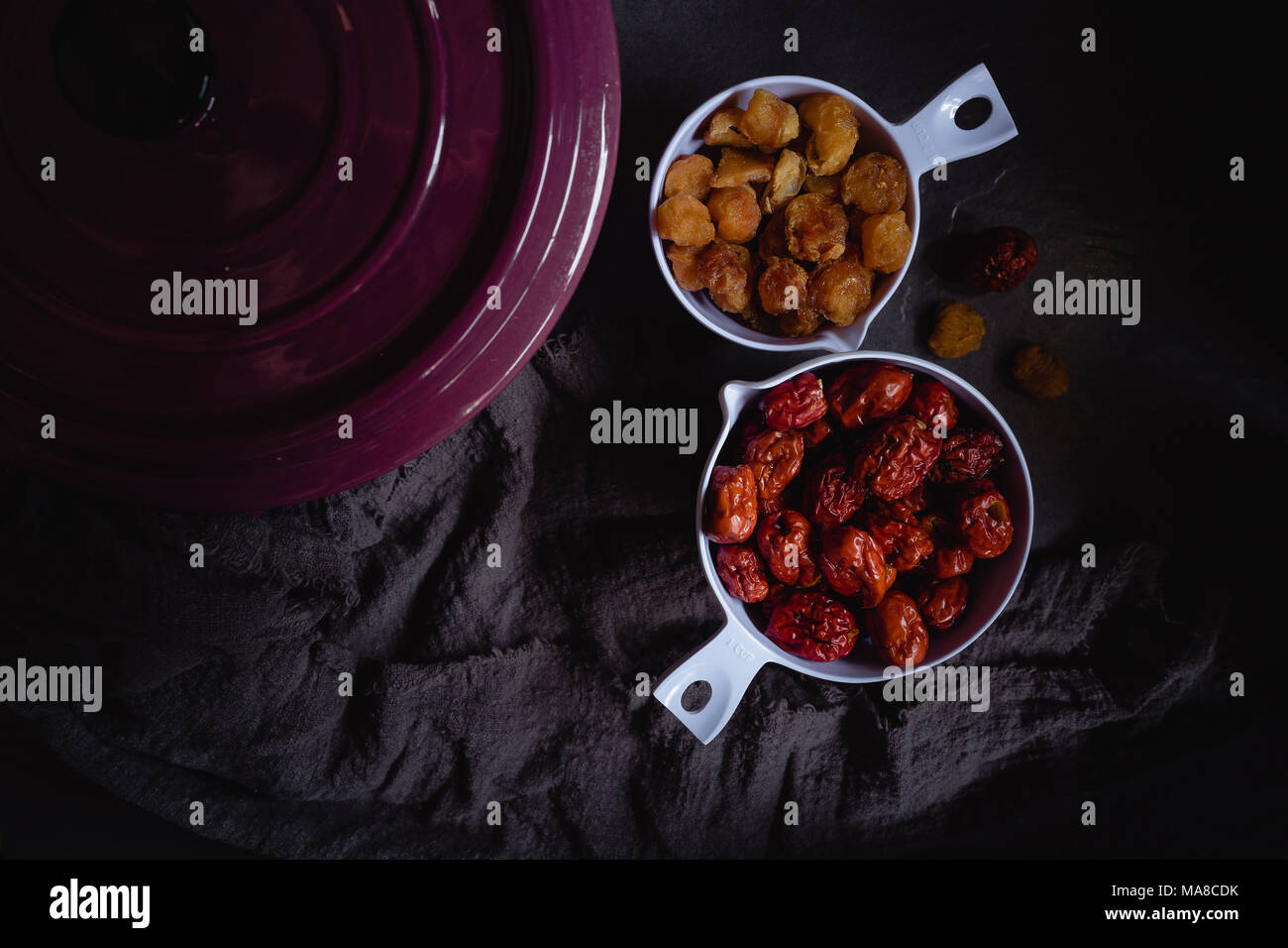 Red Date and Longans Stock Photo - Alamy