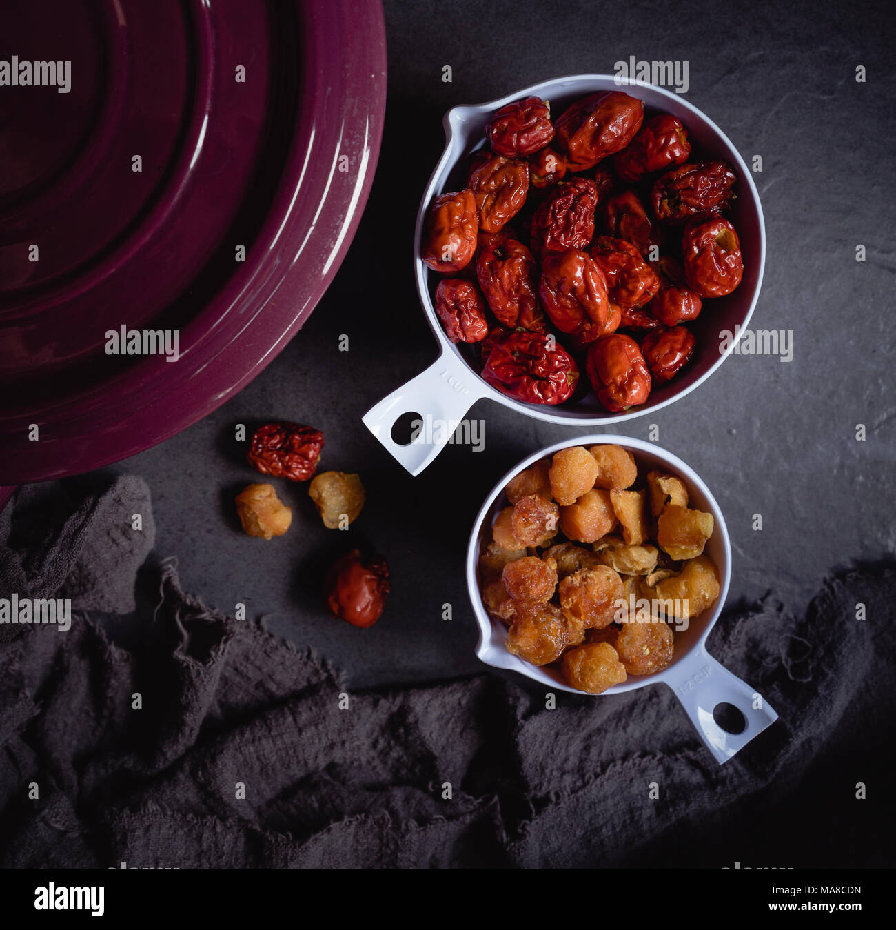 Red Date and Longans Stock Photo - Alamy