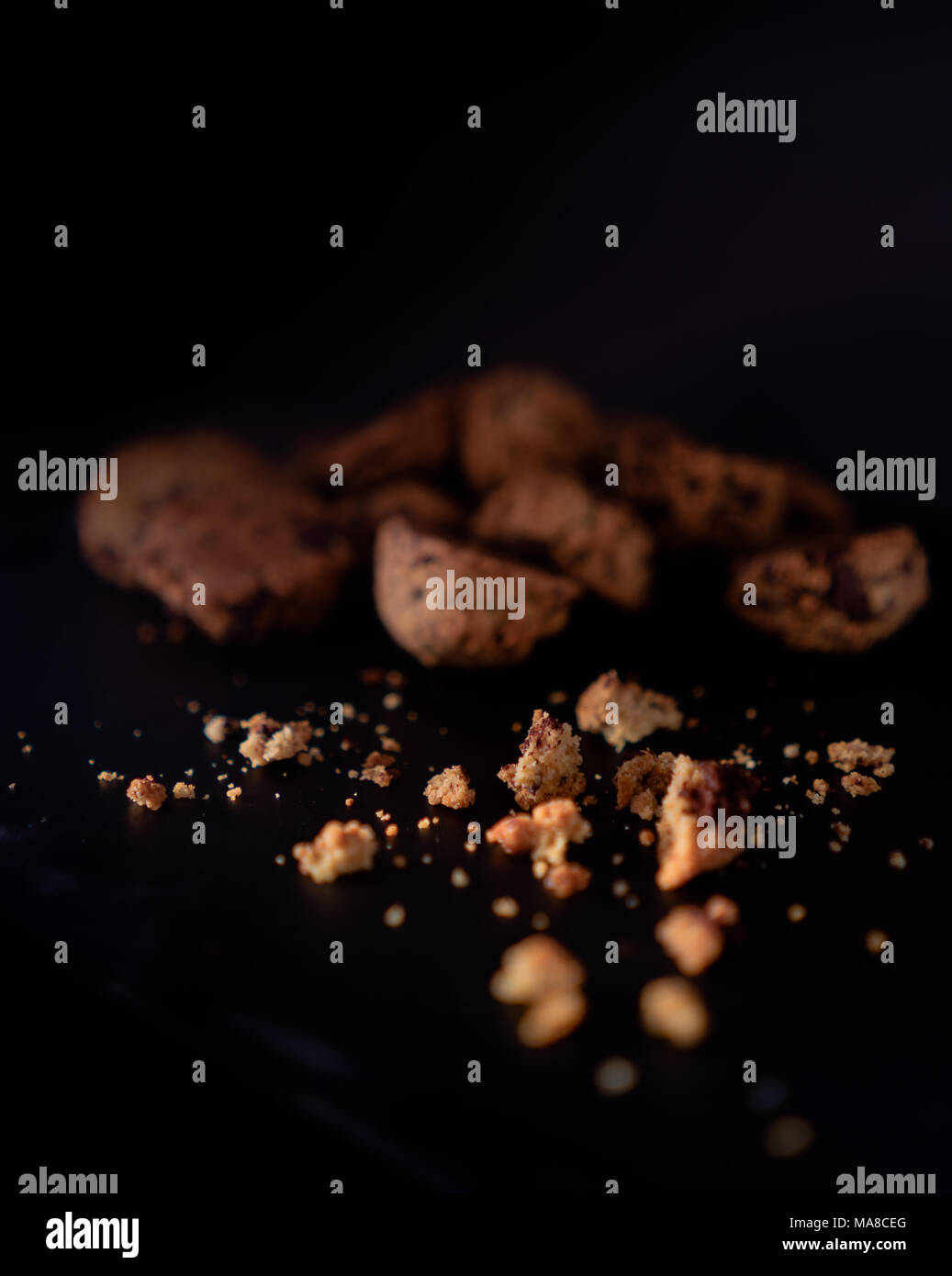 Cookies and crumbs Stock Photo - Alamy