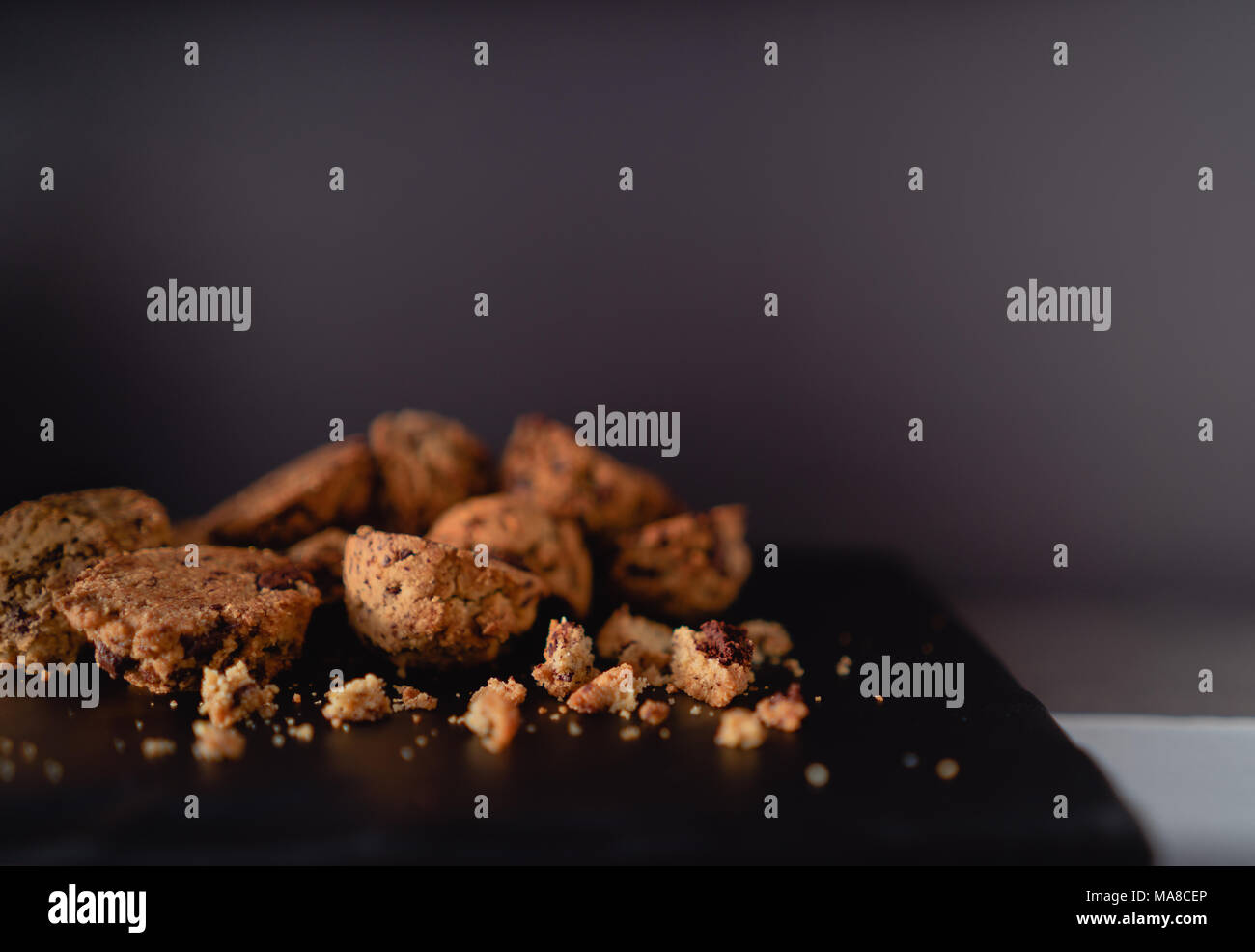 Cookies and crumbs Stock Photo - Alamy