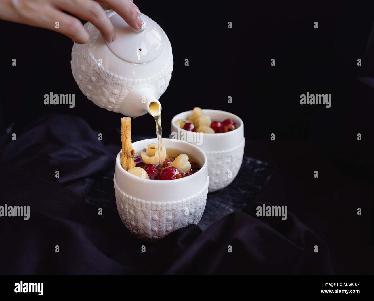 Red Date Longan Tea Stock Photo - Alamy