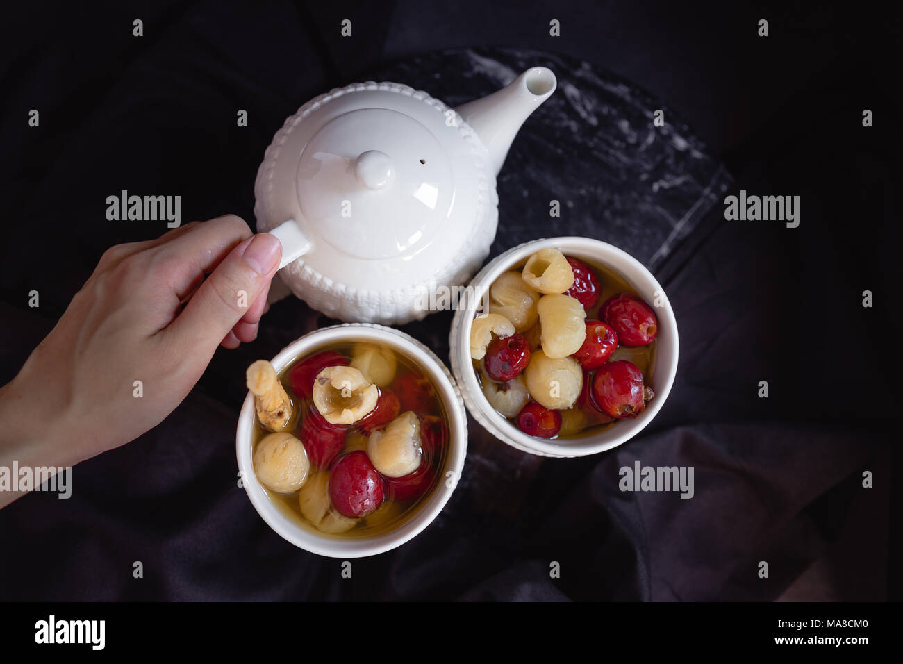 Red Date Longan Tea Stock Photo - Alamy