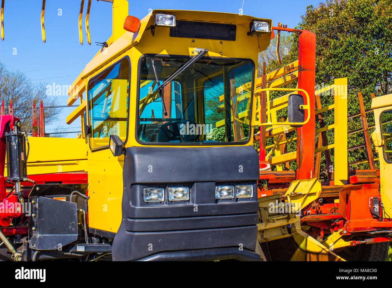 Operators Cab On Heavy Duty Transport Stock Photo - Alamy