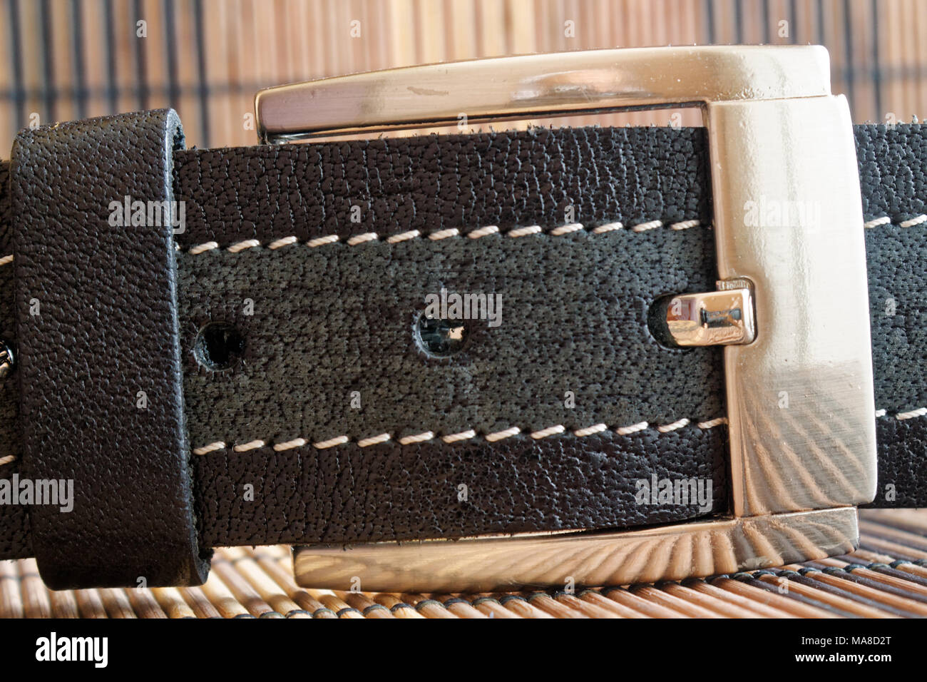 Close up brown leather belt texture hi-res stock photography and images ...