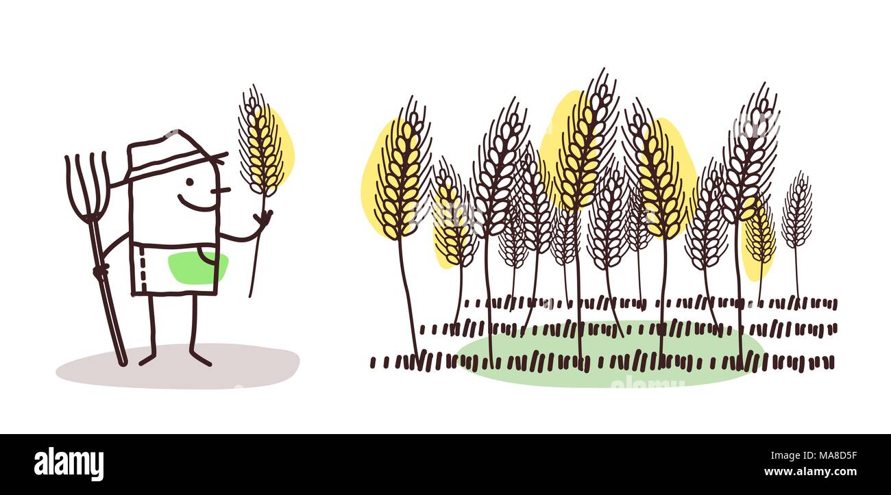 Work the field by hand Stock Vector Images - Alamy