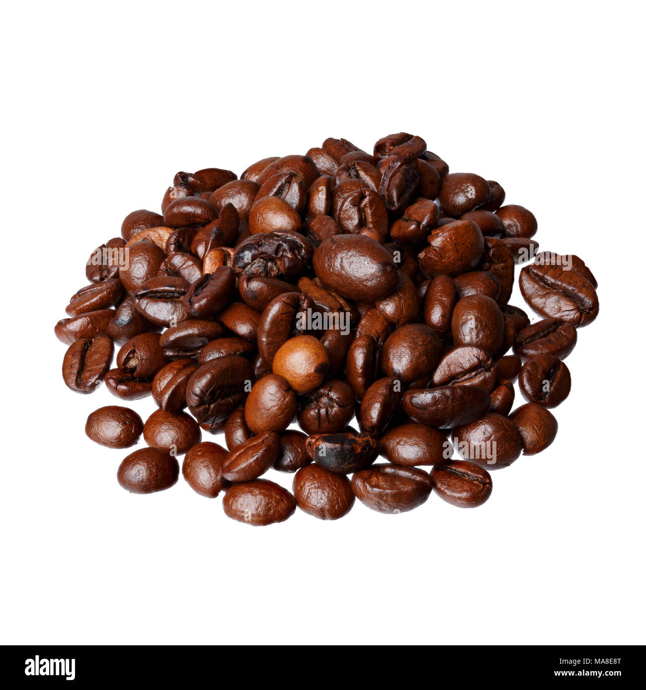 Caramel Latte gourmet coffee on white background Stock Photo - Alamy
