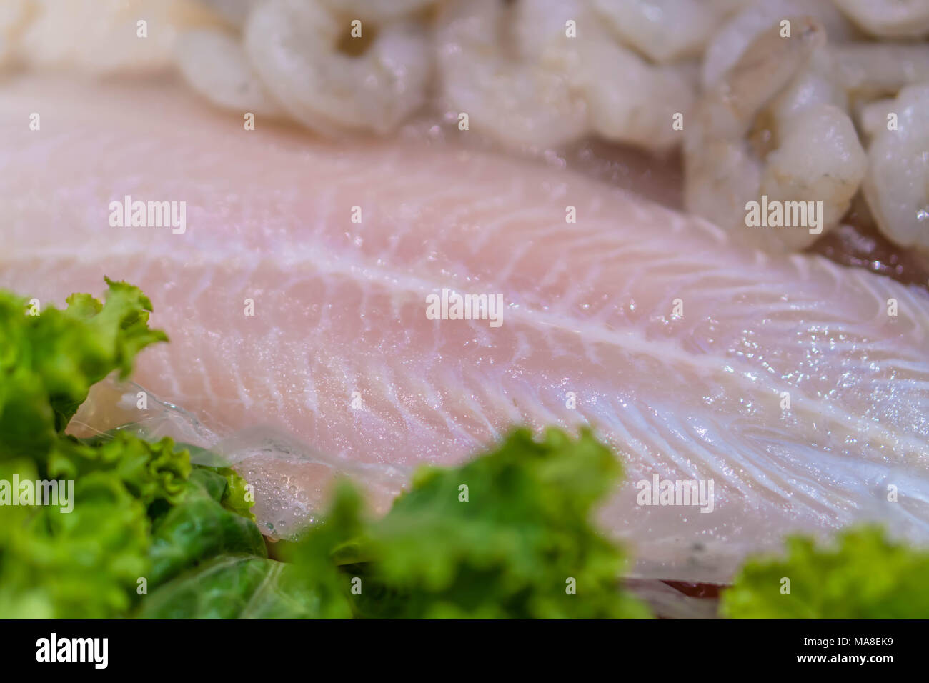 Close up tilapia fish fillet hi-res stock photography and images - Alamy