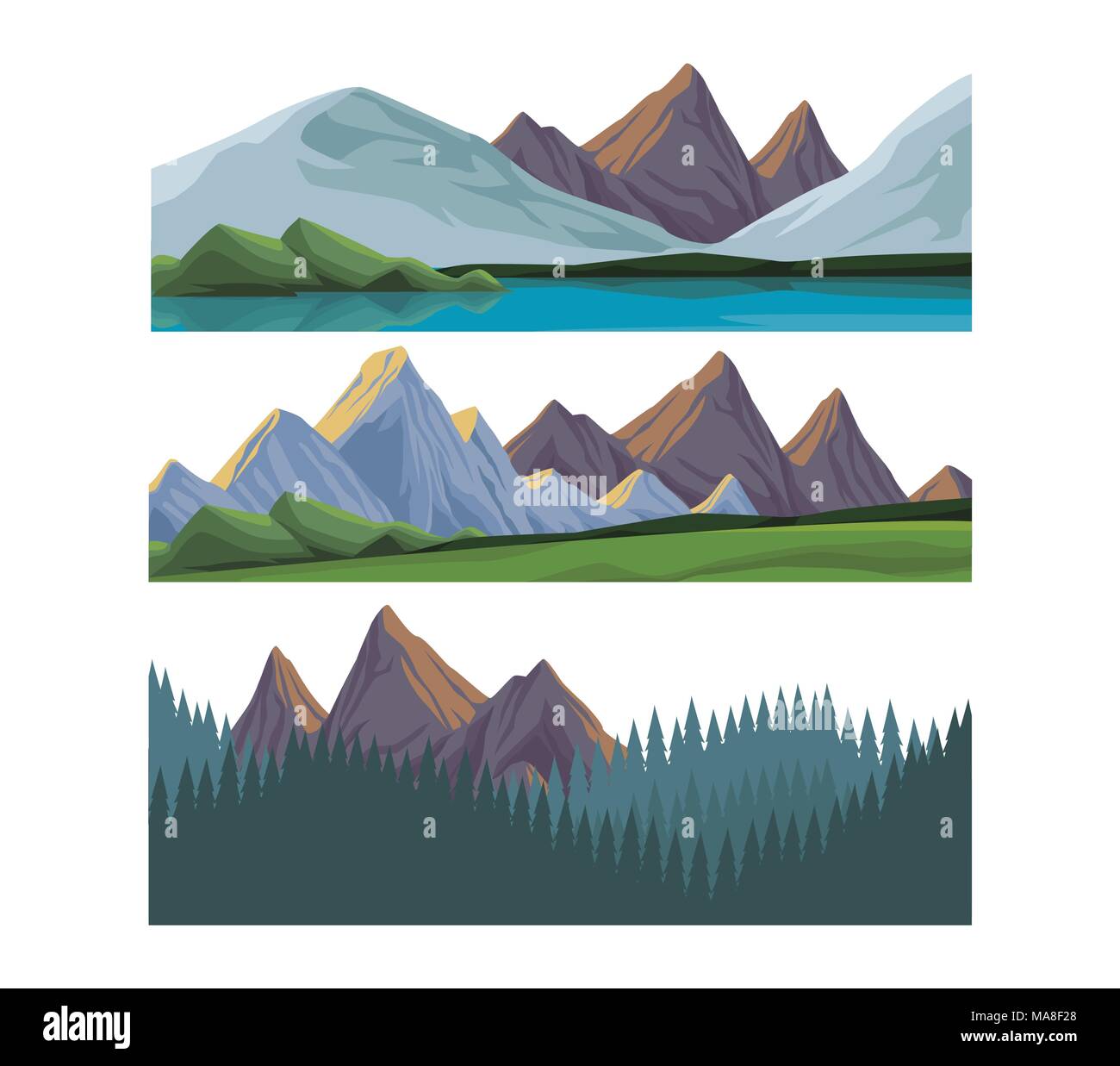 Elements of landscape Stock Vector Image & Art - Alamy