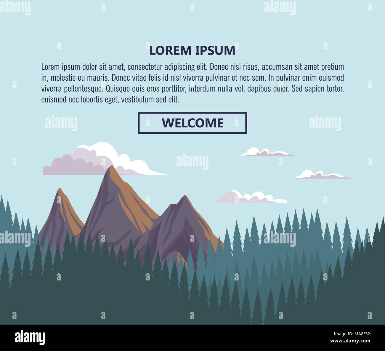 Nature landscape infographic Stock Vector Image & Art - Alamy