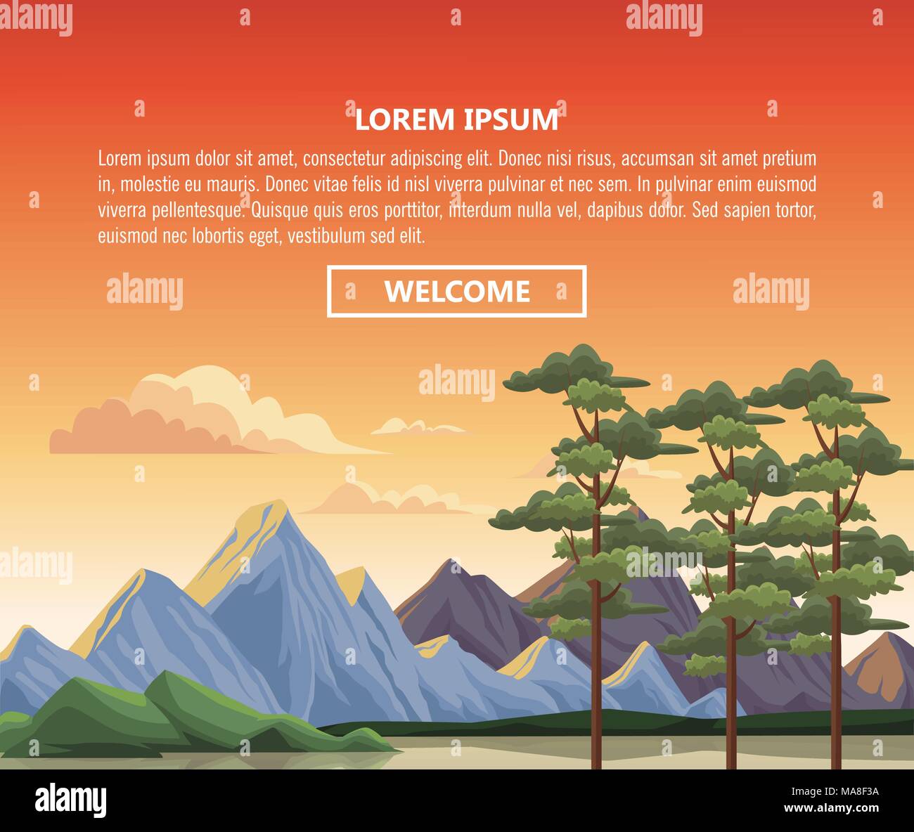 Nature landscape infographic Stock Vector Image & Art - Alamy