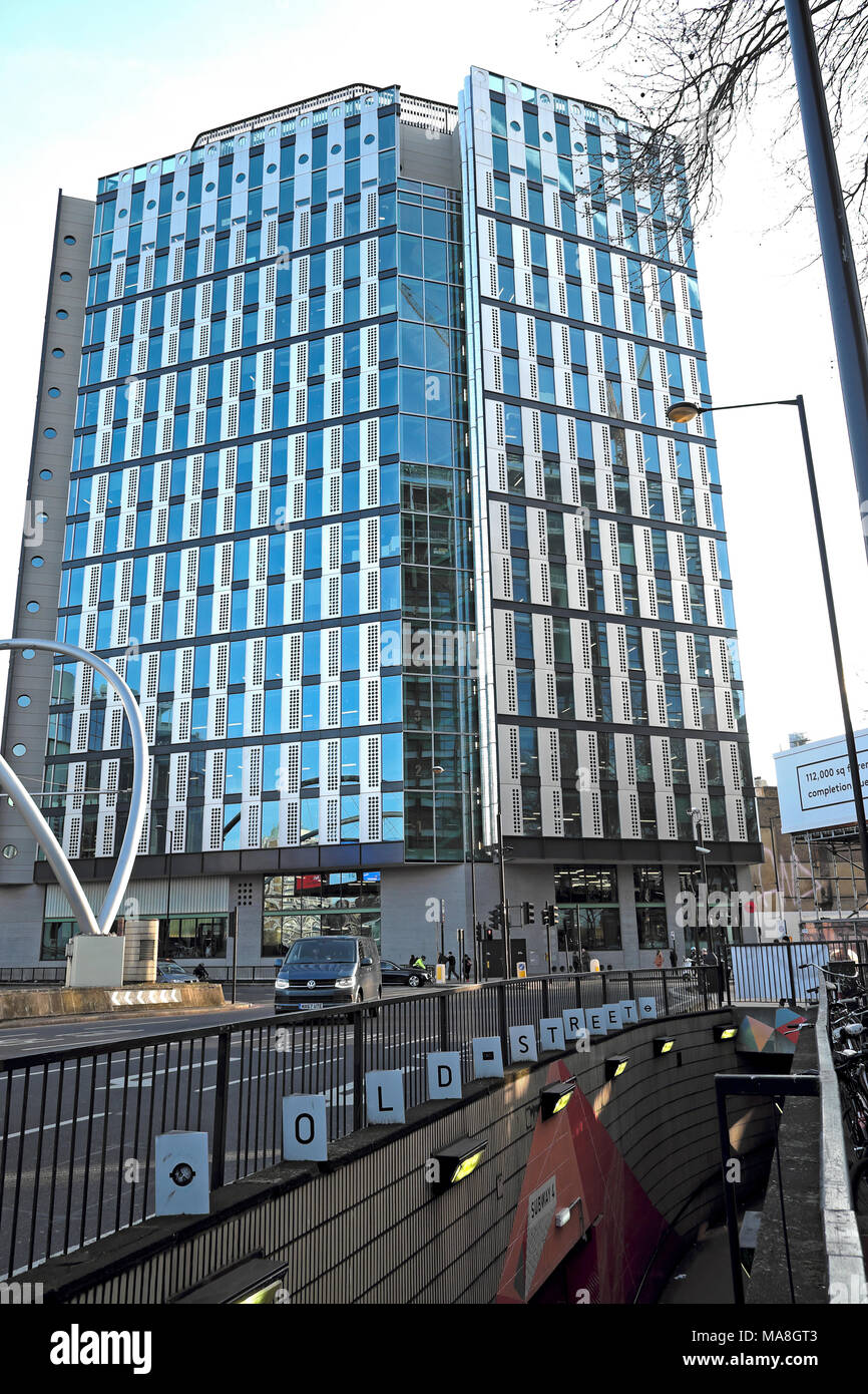 White Collar Factory office building exterior Silicon Roundabout on Old ...