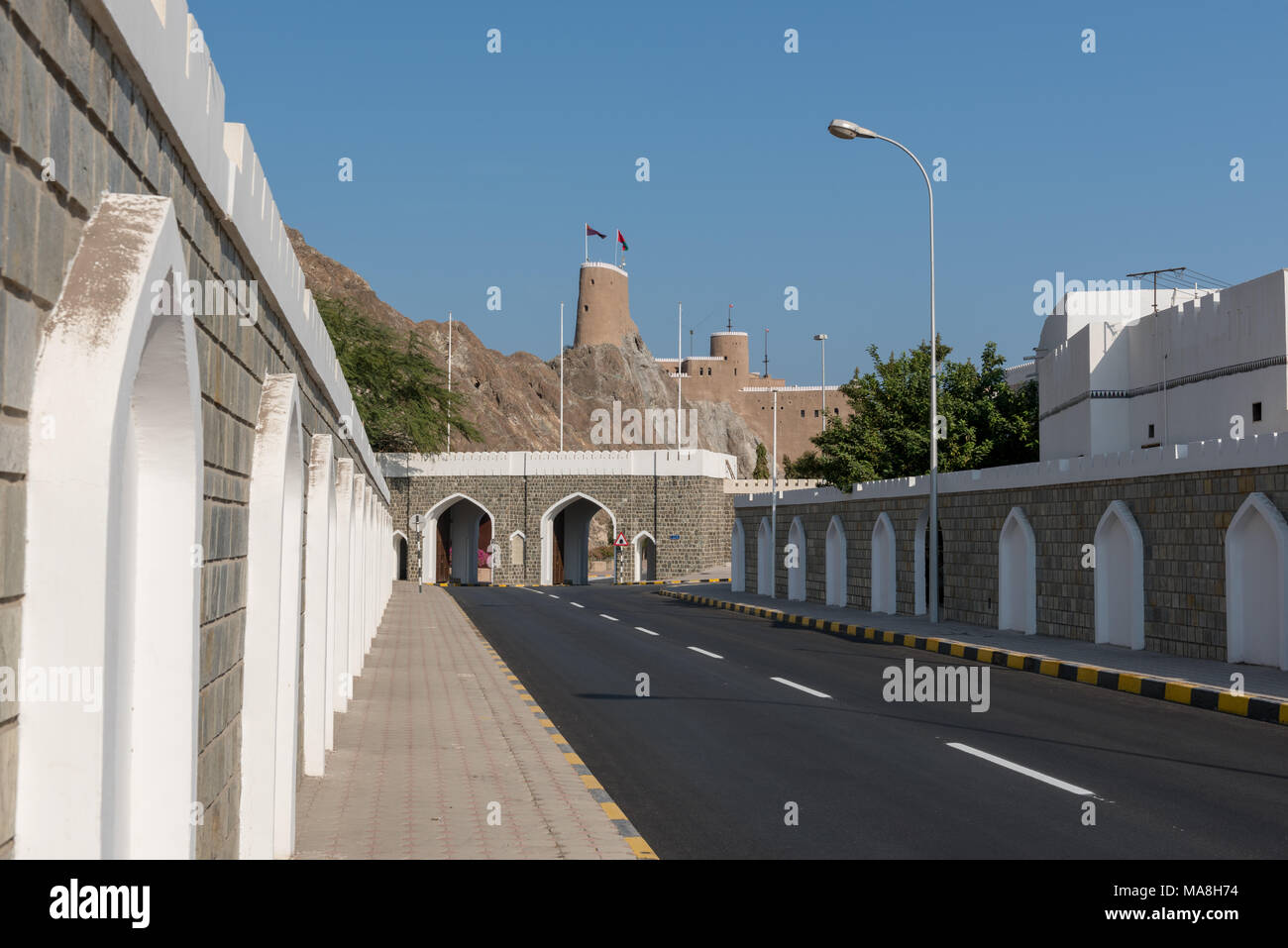 Oman Muscat Mirani Castle Stock Photos & Oman Muscat Mirani Castle ...