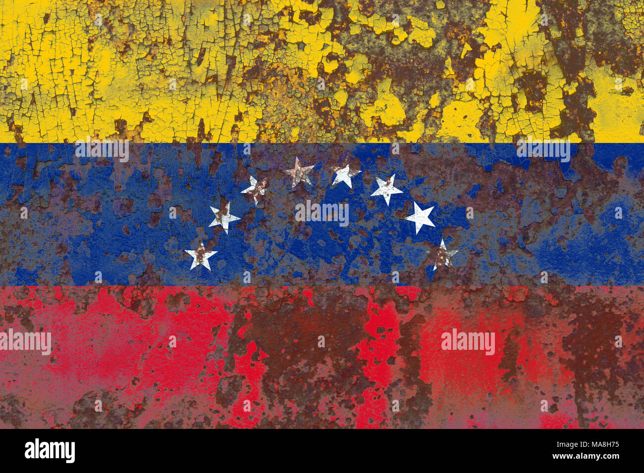 Old Venezuela grunge background flag Stock Photo - Alamy