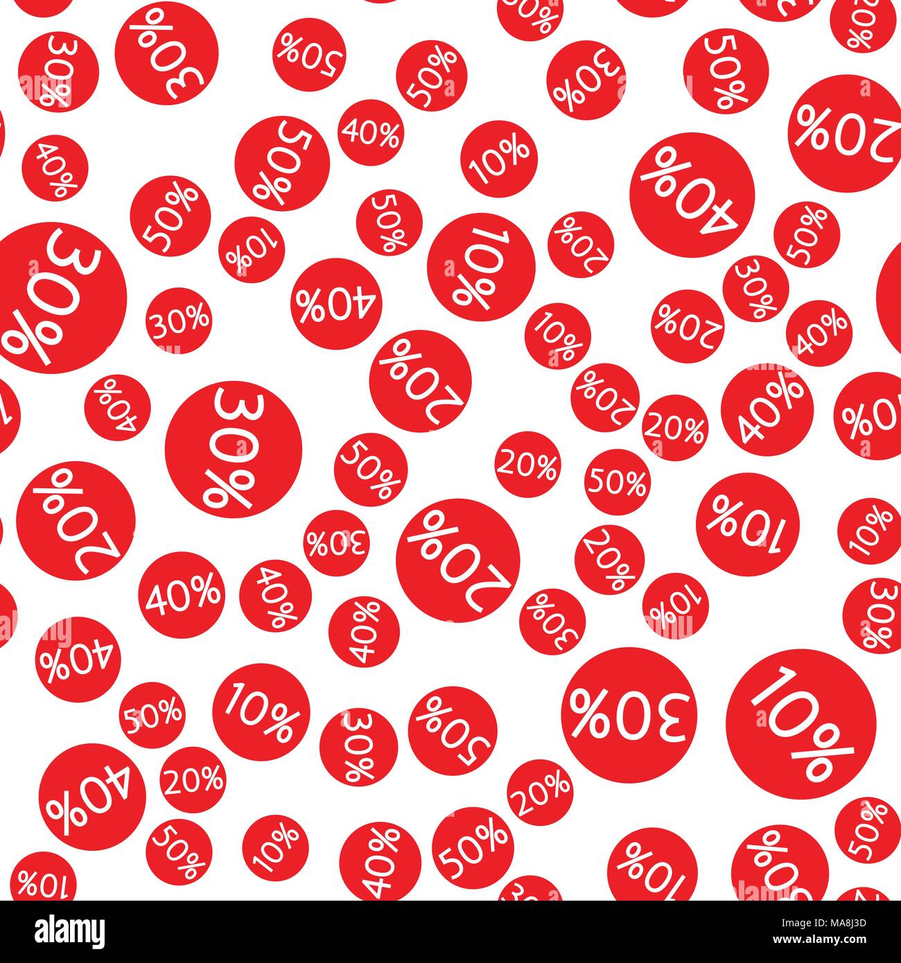 White sale banner with percent signs. Vector paper illustration. Sale ...