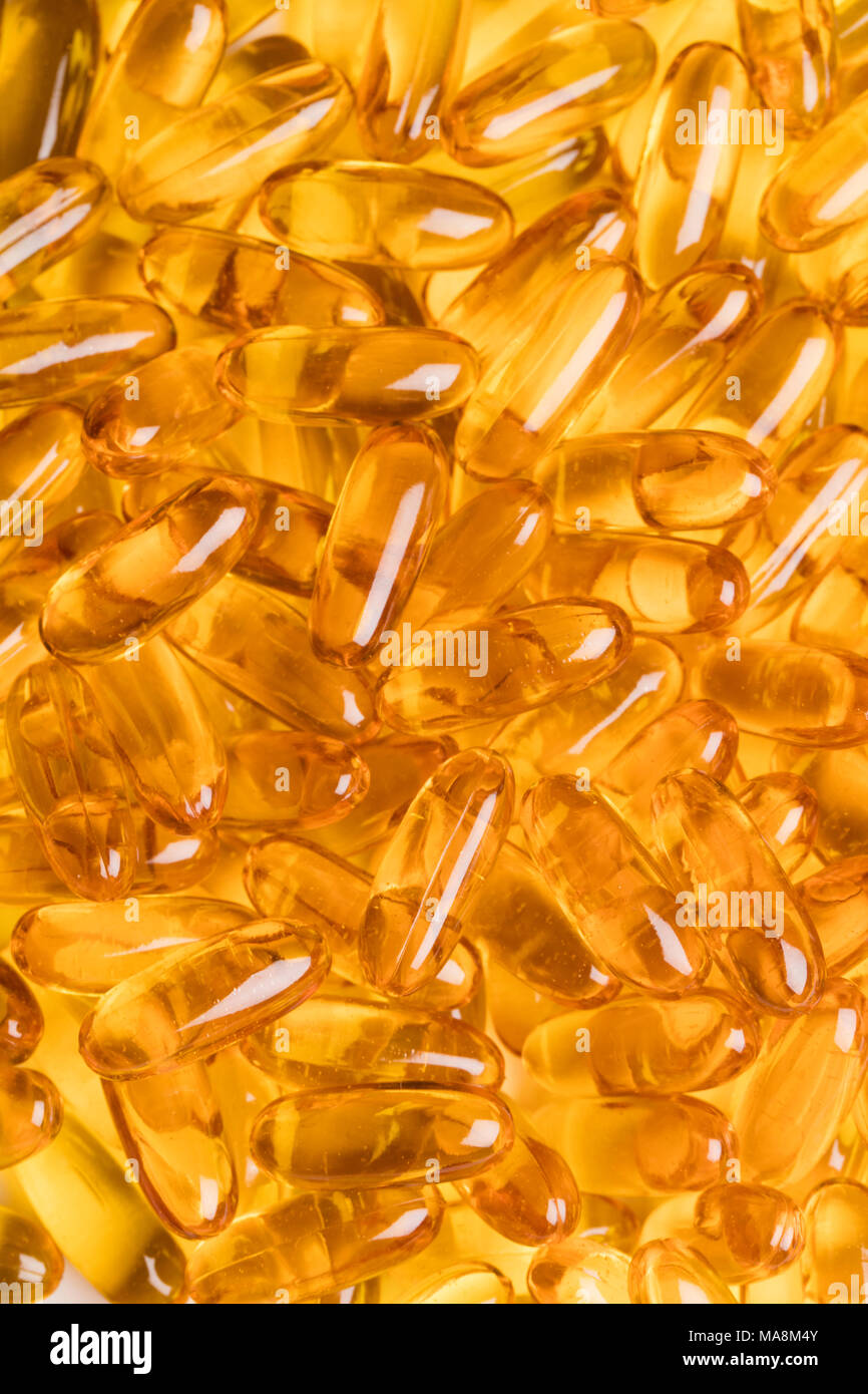 Vitamin Omega 3 fish oil tablets Stock Photo - Alamy