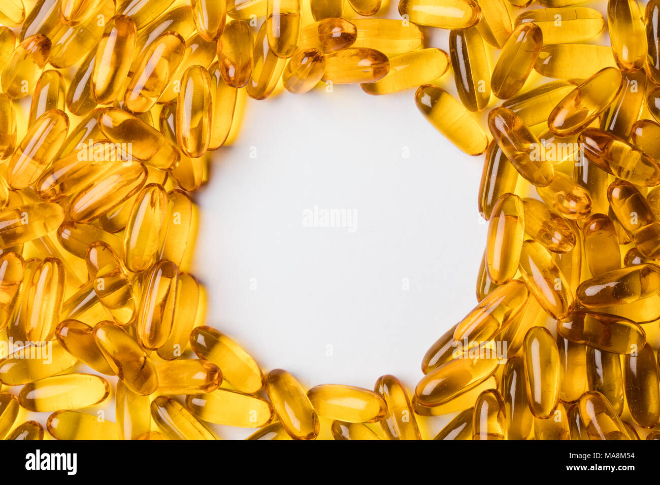 Vitamin Omega 3 fish oil tablets Stock Photo - Alamy