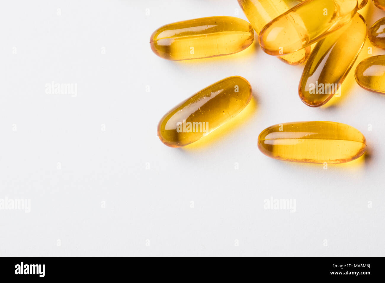 Vitamin Omega 3 fish oil tablets Stock Photo - Alamy