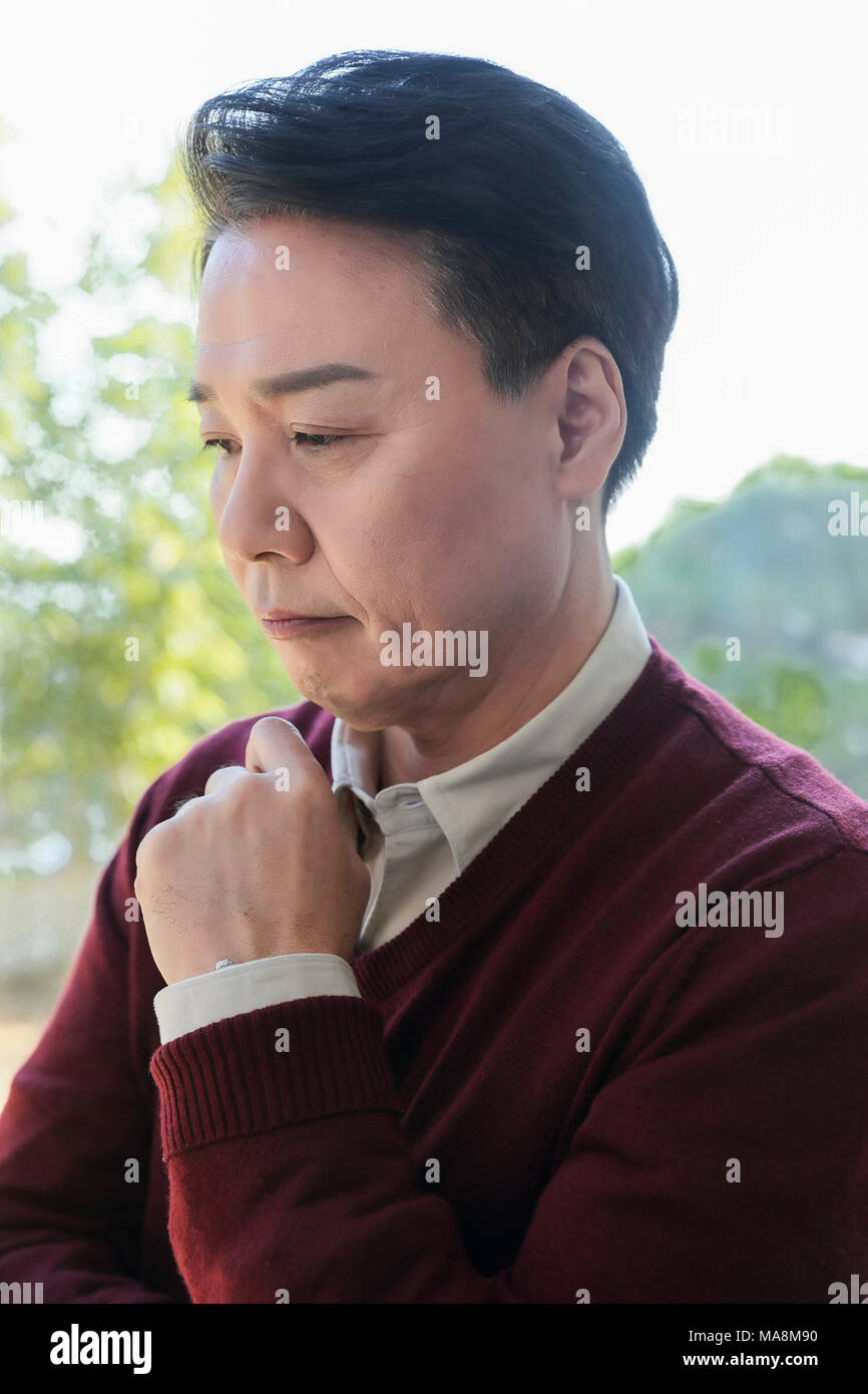 the life of a middle-aged man concept photo. a middle-aged man's work ...