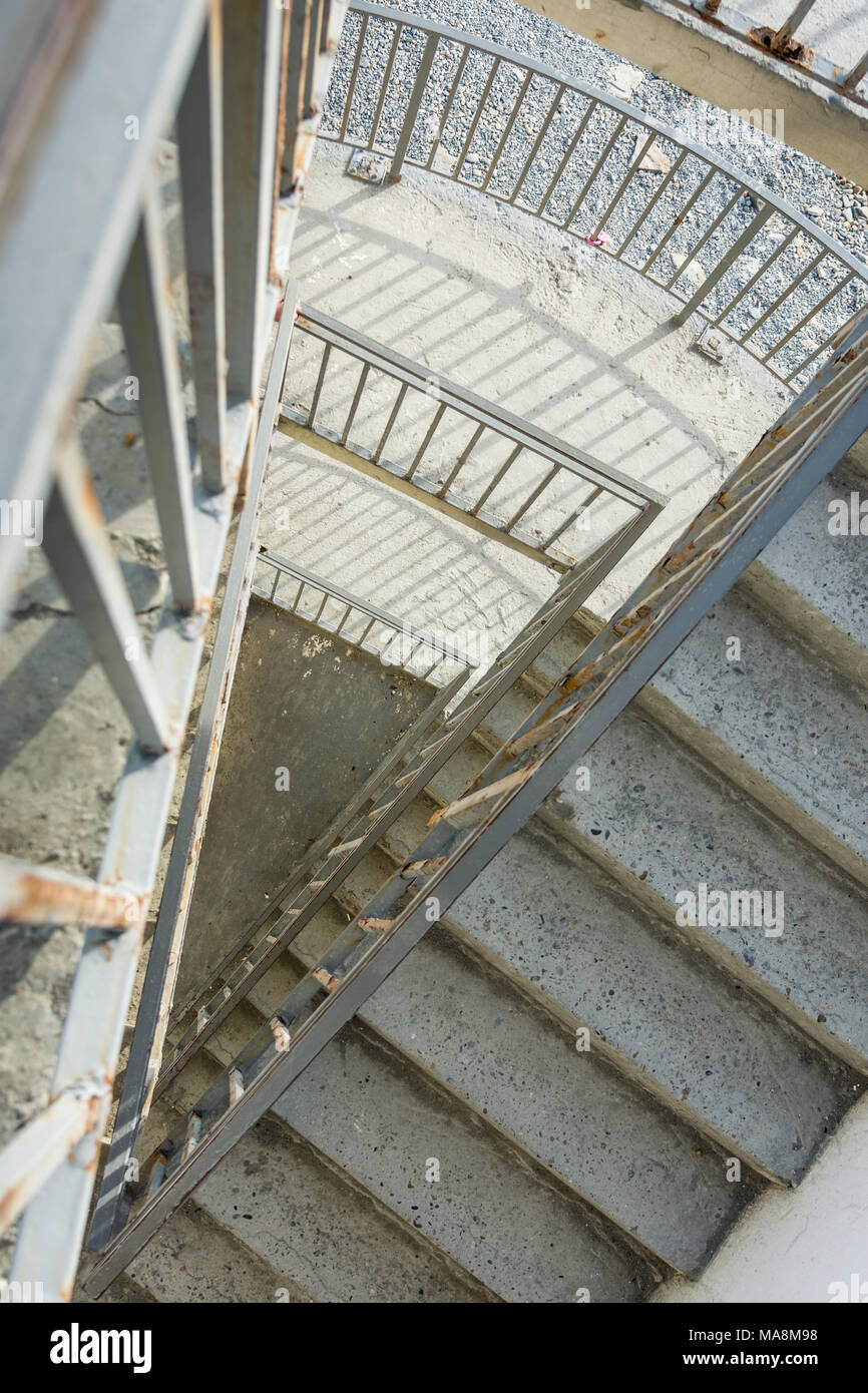 Original street staircase, from top to bottom Stock Photo - Alamy