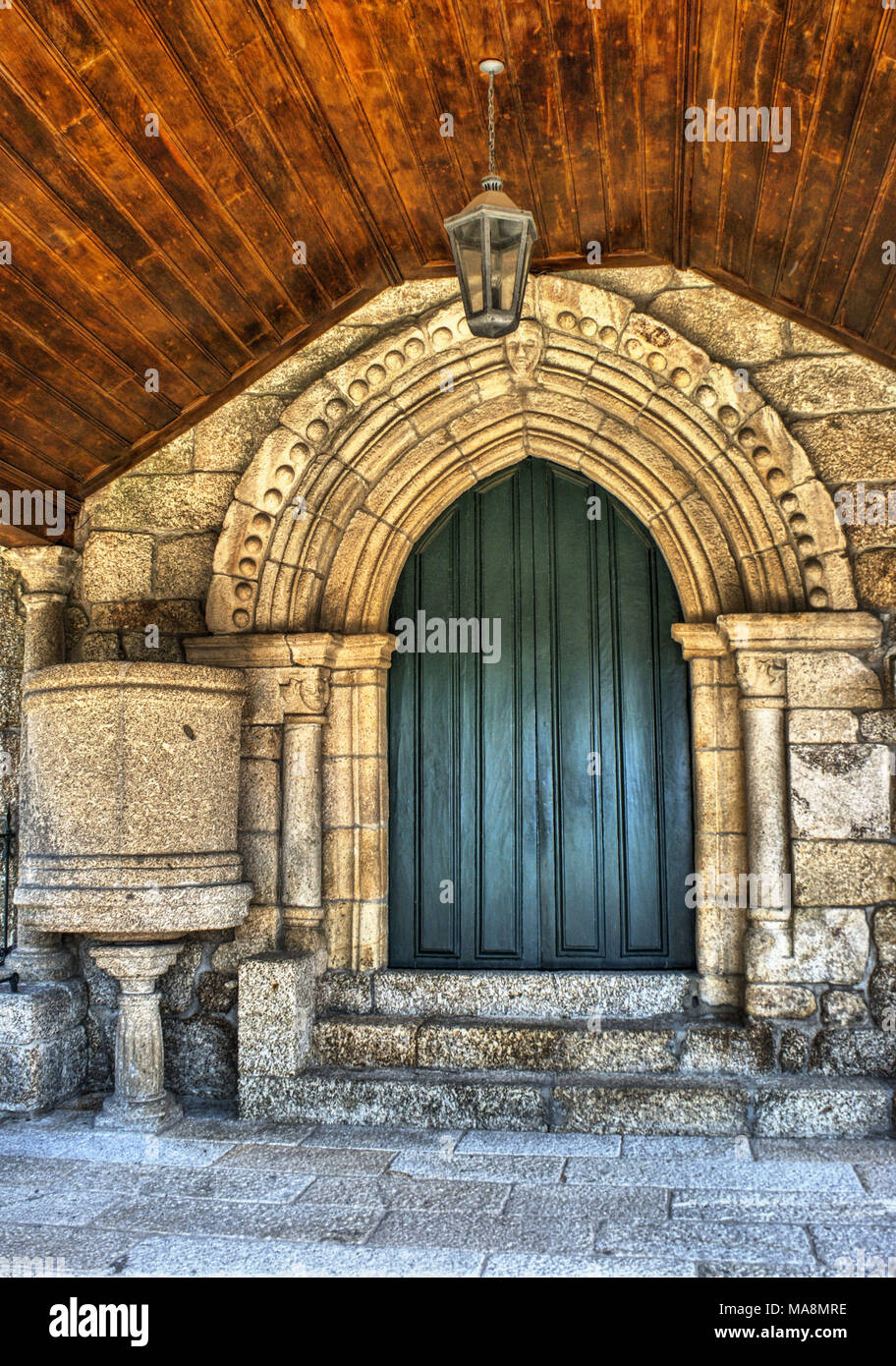 Romanesque chapel of Our Lady of Vale in Paredes, north of Portugal ...