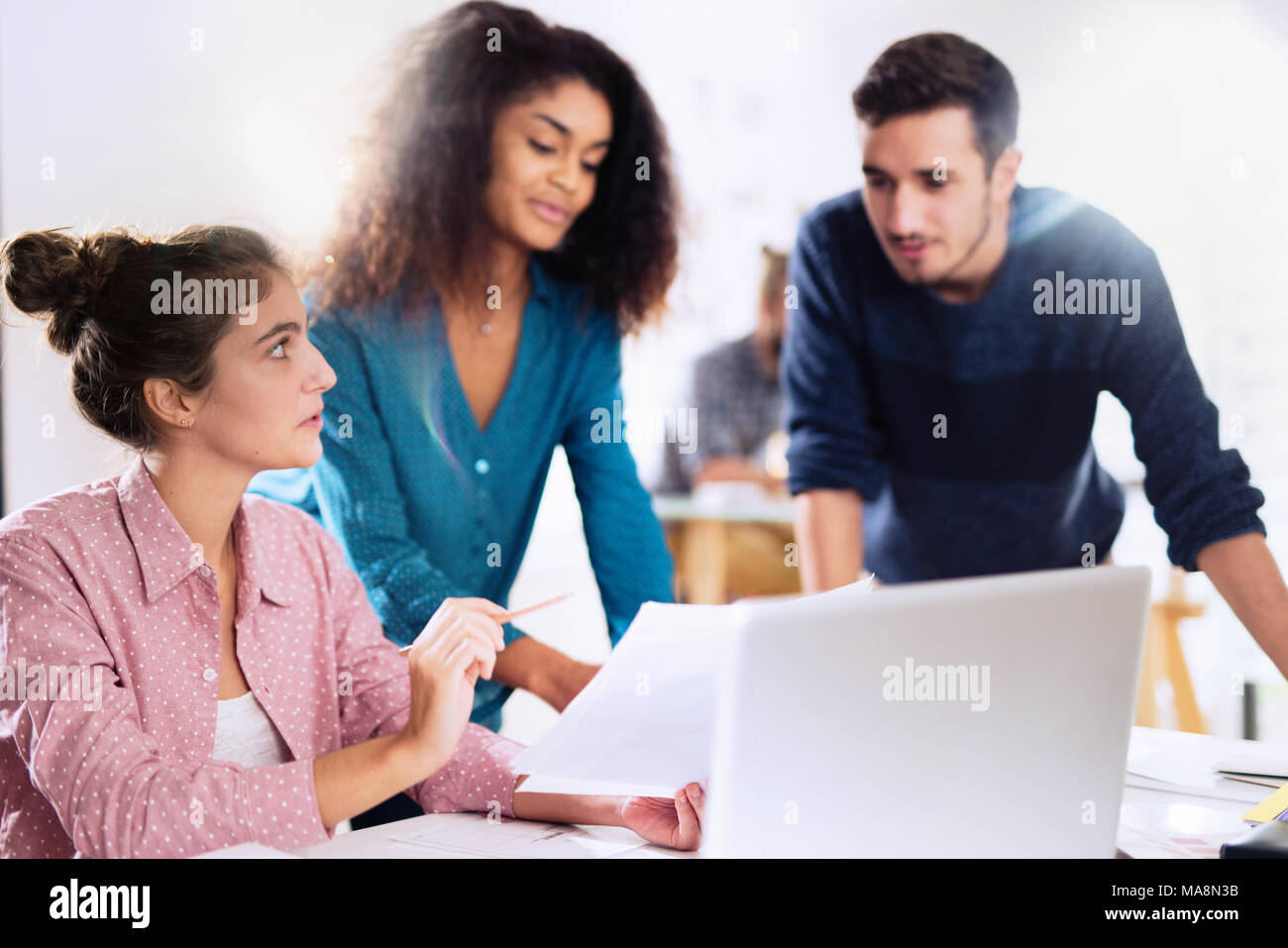 Multi ethnic students adult america hi-res stock photography and images ...