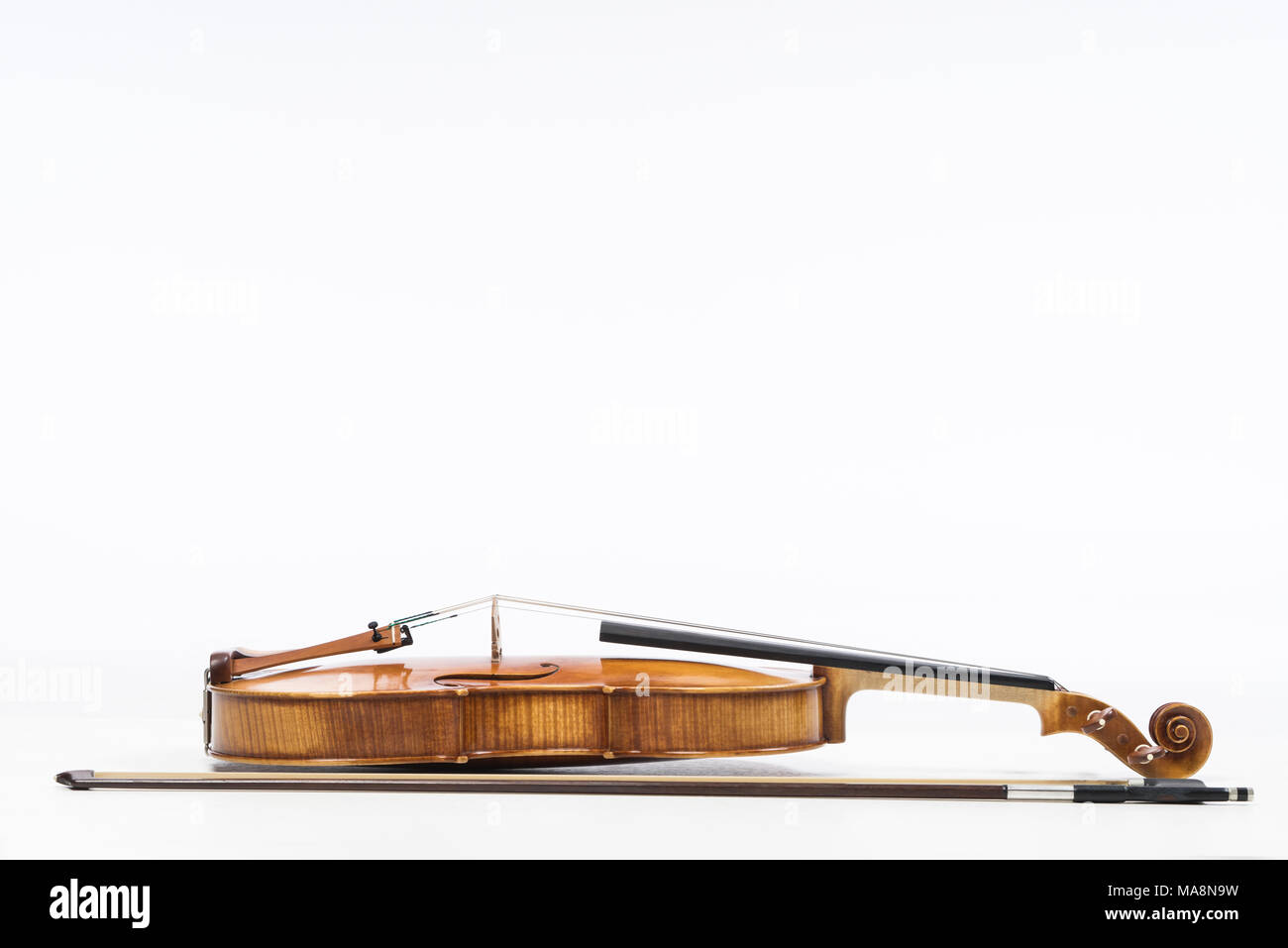 The old fiddle, isolated on white background. Viola, Instrument for ...