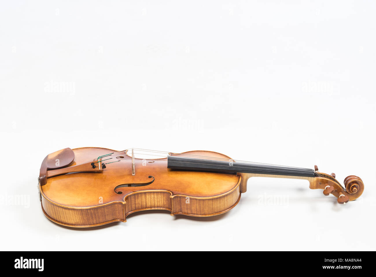 The old fiddle, isolated on white background. Viola, Instrument for ...