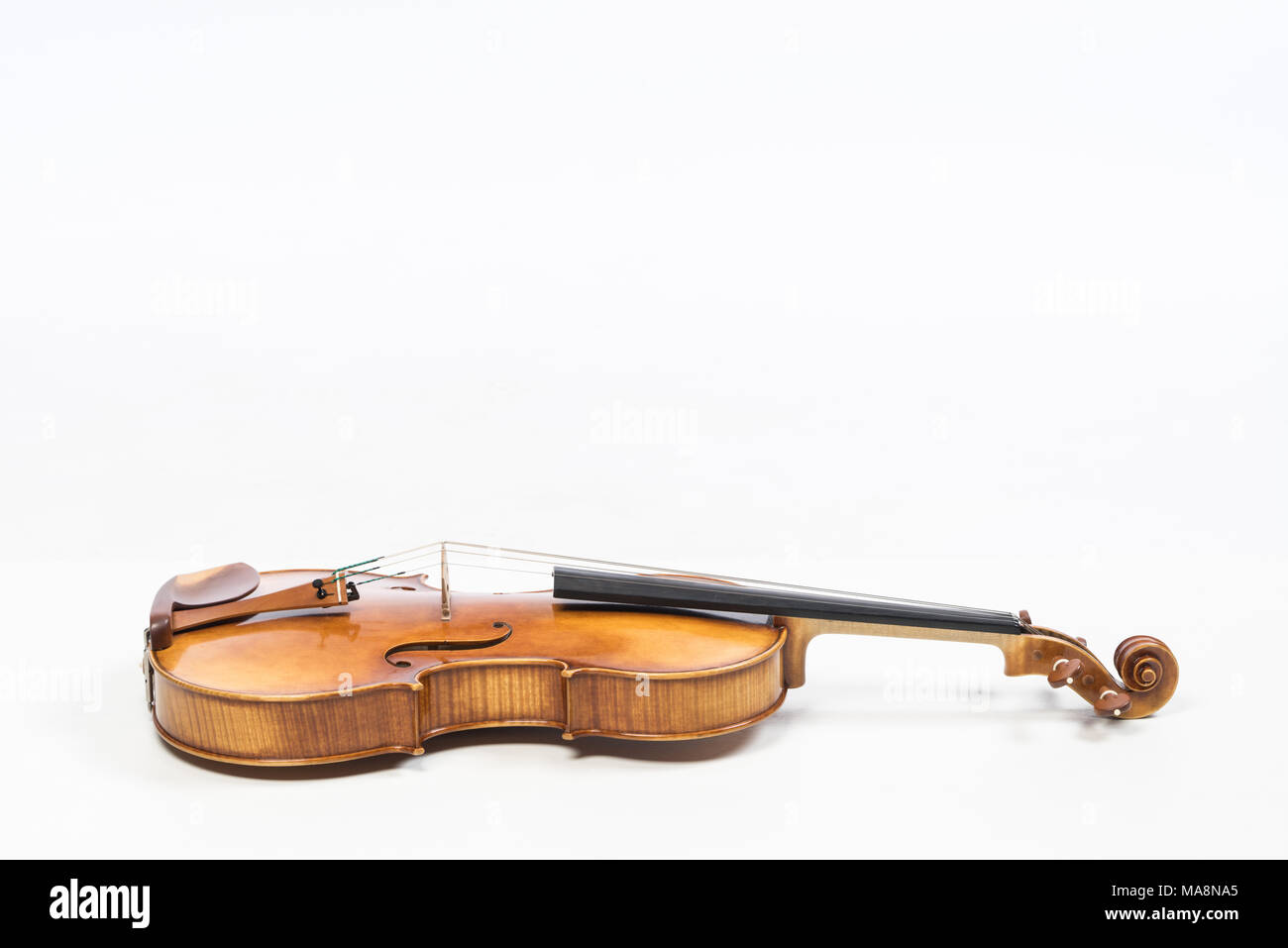 The old fiddle, isolated on white background. Viola, Instrument for ...