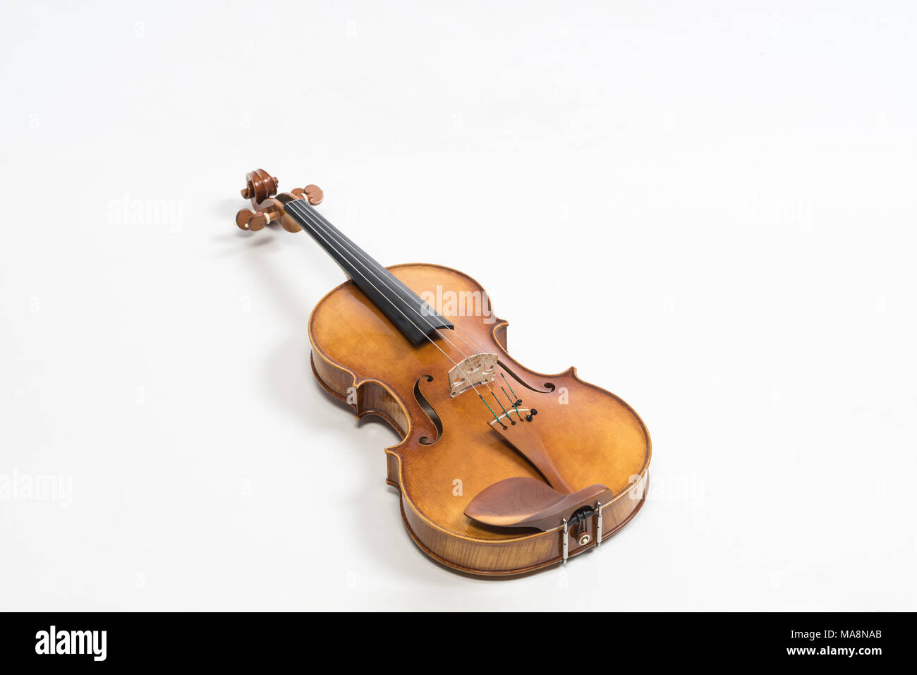 The old fiddle, isolated on white background. Viola, Instrument for ...