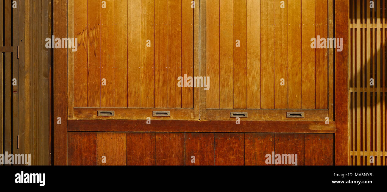 Details of traditional wooden architecture of Japanese house Stock ...