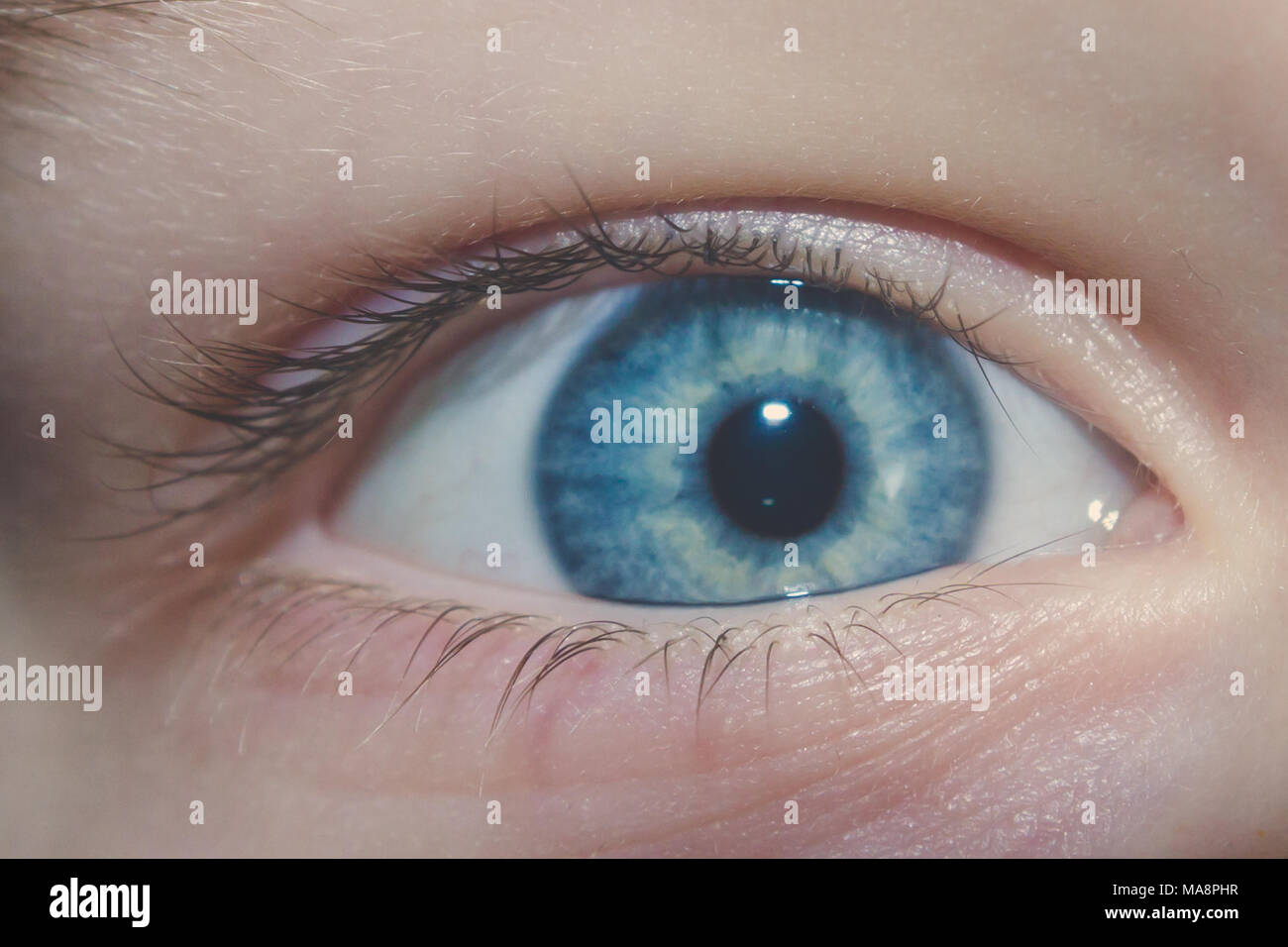Baby blue beautiful, brooding eyes of a boy Stock Photo - Alamy