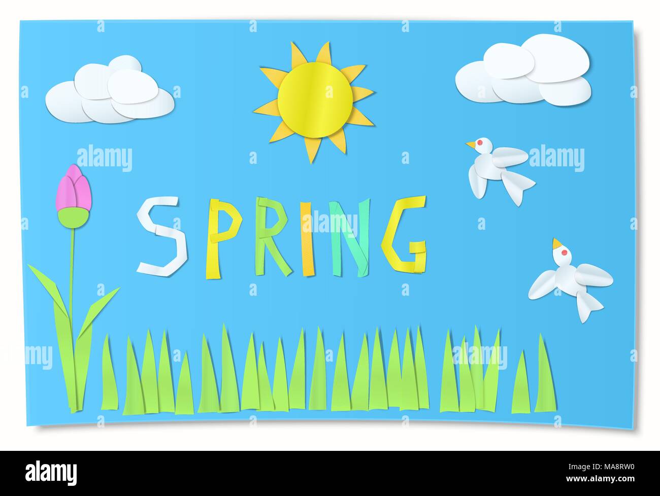 Cut paper art hi-res stock photography and images - Alamy