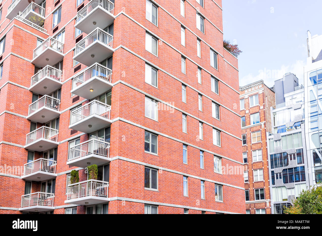 Modern Brick Apartment Building
