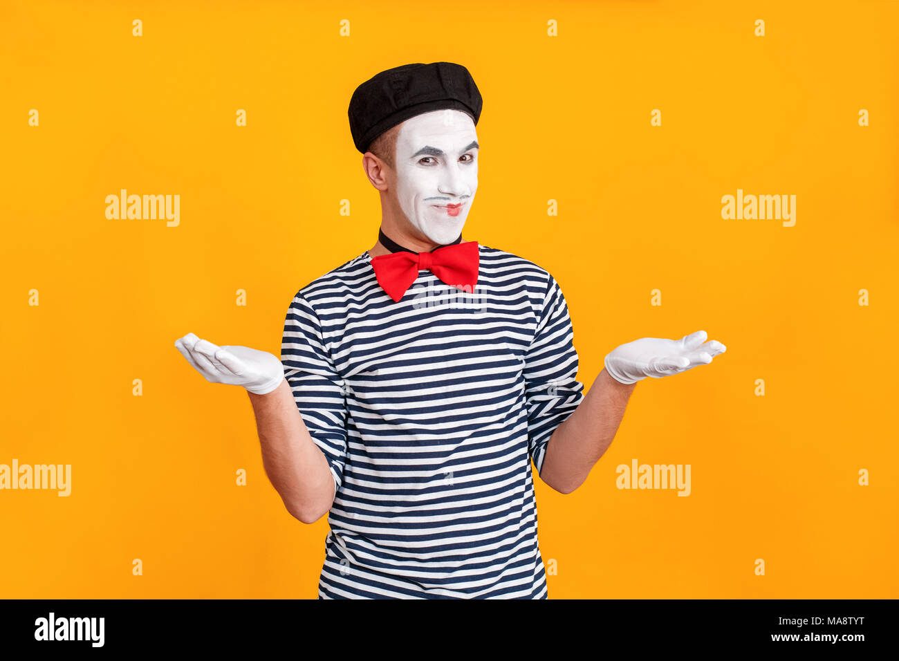 Mime man say well hi honey! Nice to meet you. Emotions and feelings ...
