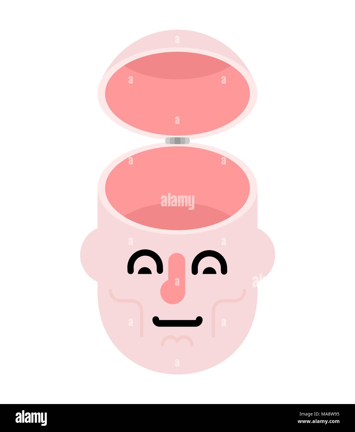 Open head empty. Vector illustration Part body Stock Vector Image & Art ...