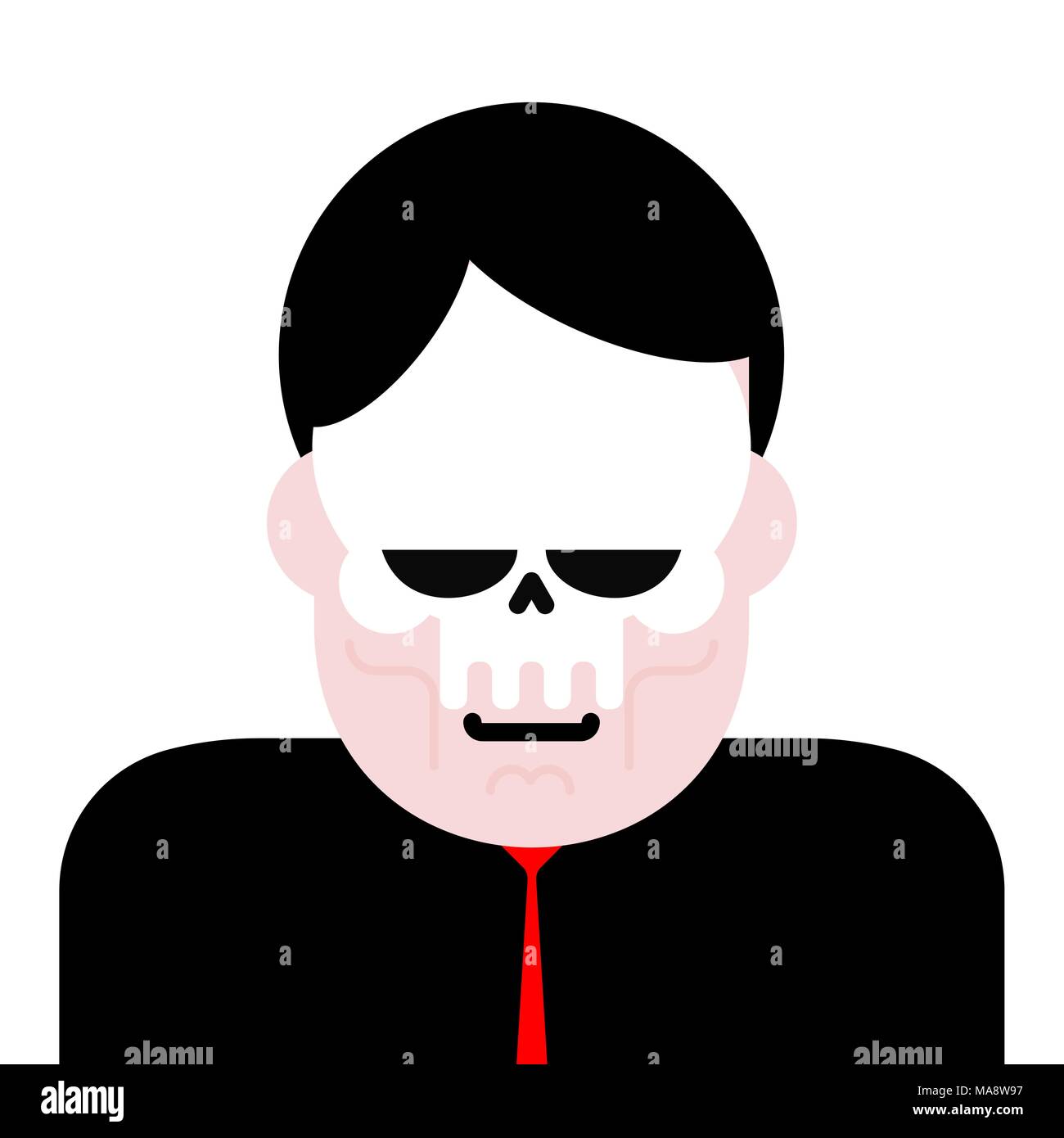 Man in mask skull. Masquerade angry Boss Stock Vector Image & Art - Alamy
