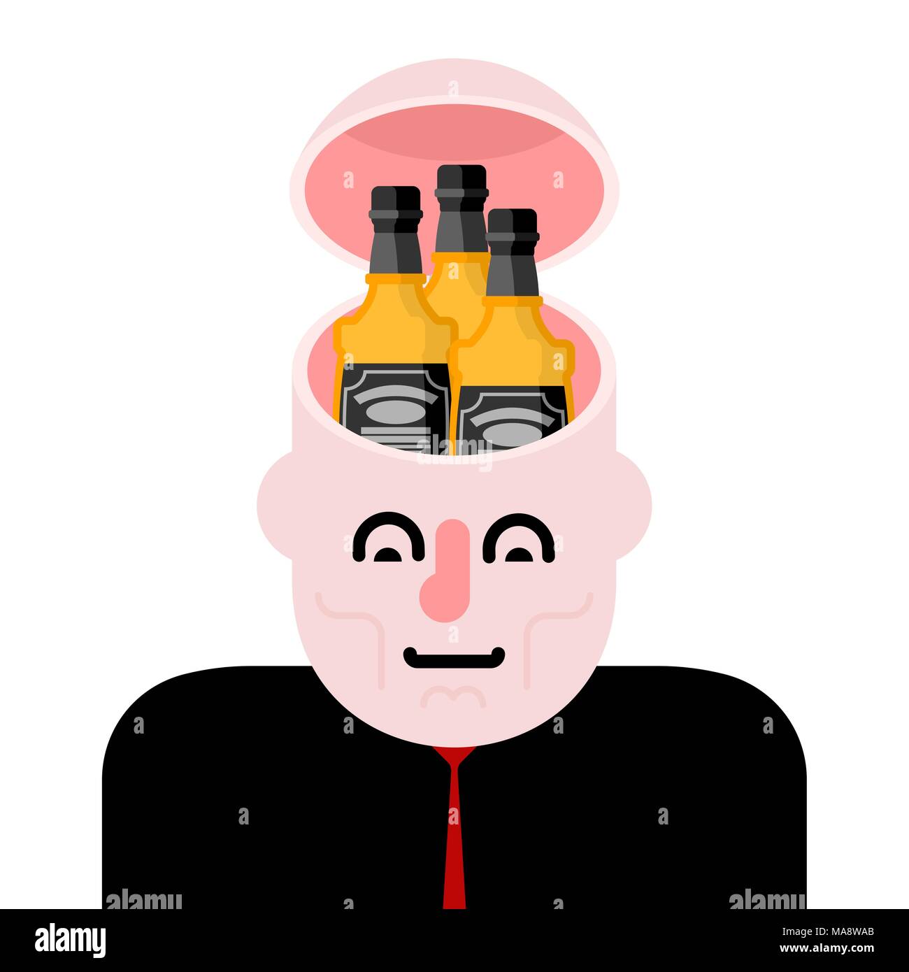 Alcoholic brain Stock Vector Images - Alamy