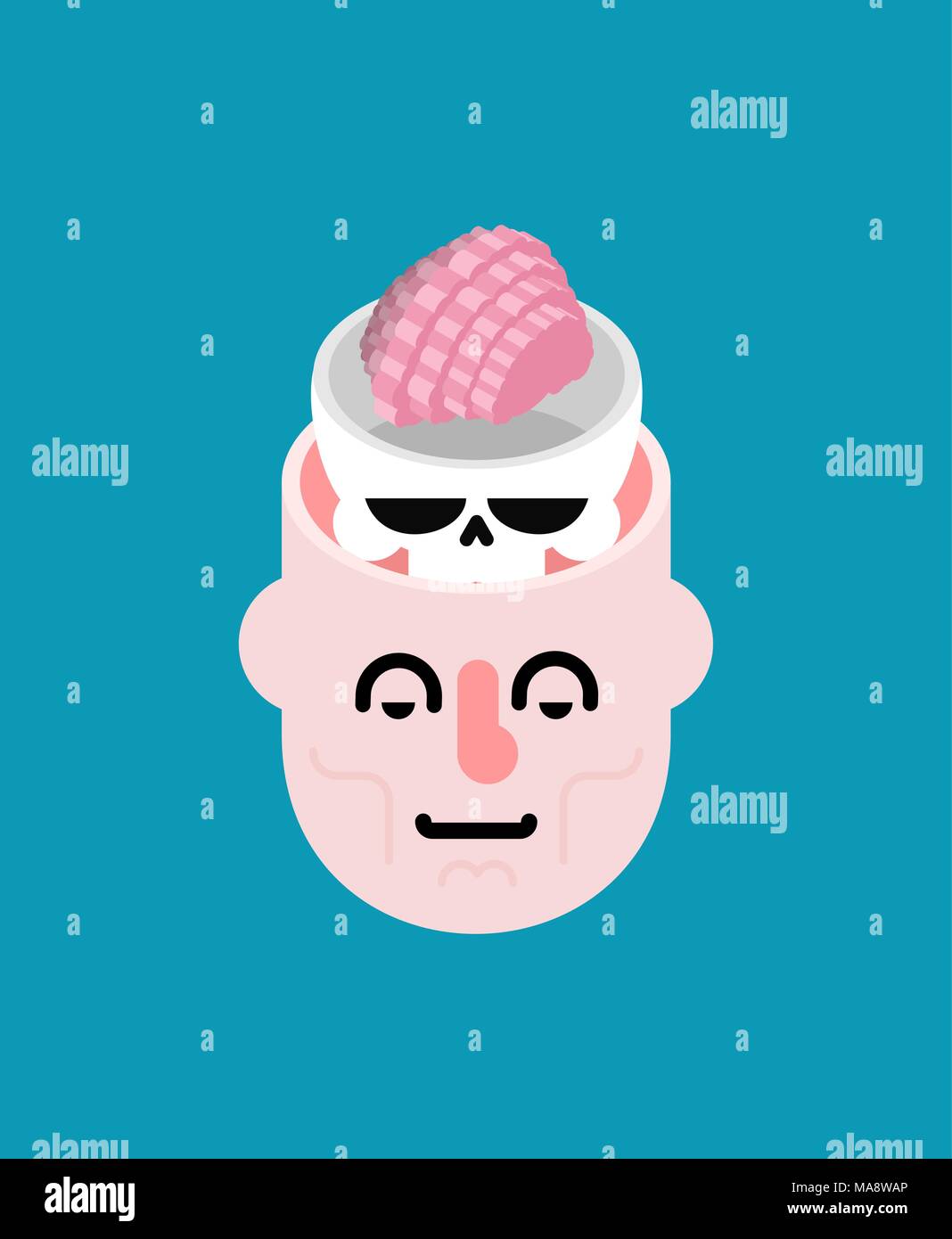 Anatomy male skull cranium Stock Vector Images - Alamy