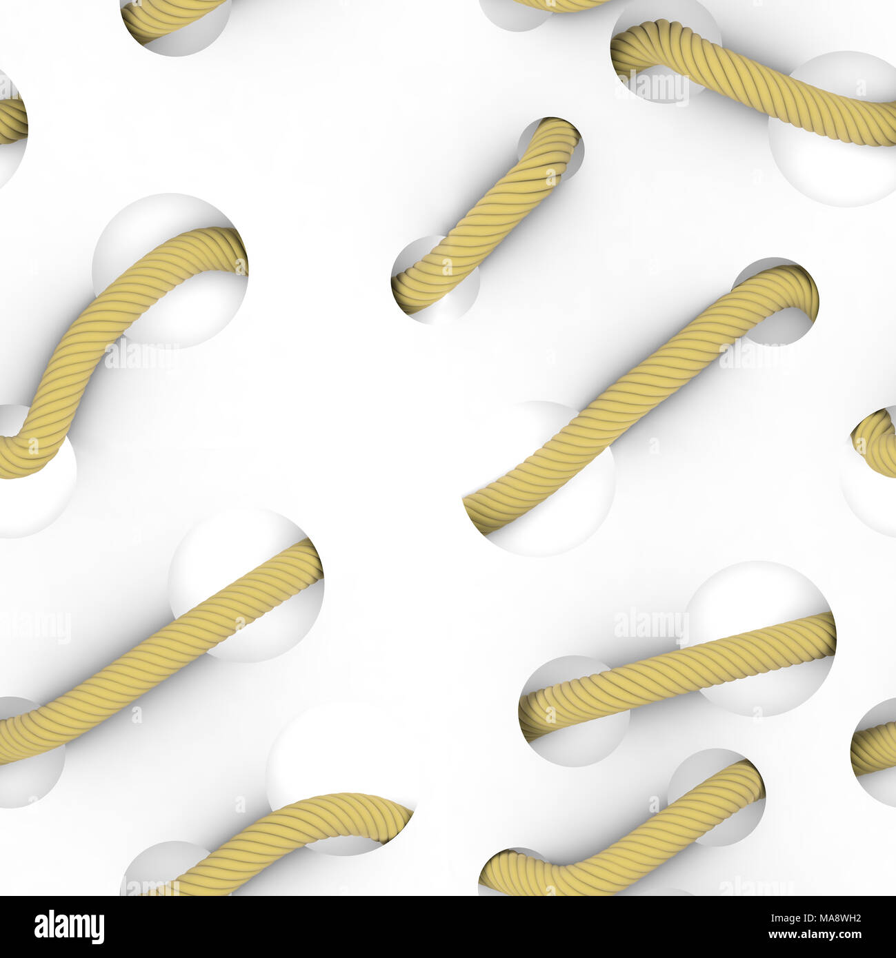 Seamless texture of a braided rope. 3D illustration Stock Photo - Alamy