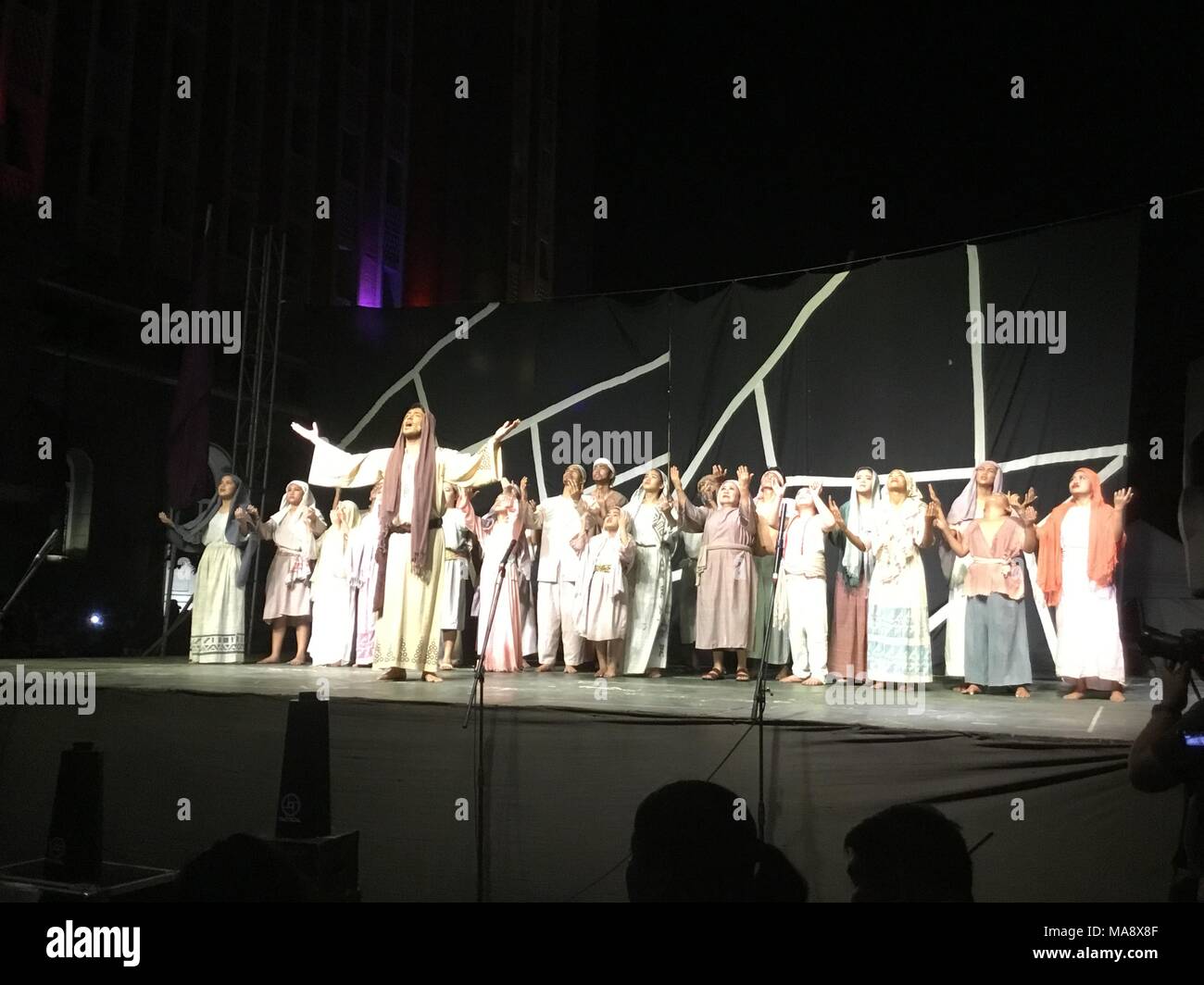 Philippines. 29th Mar, 2018. Senakulo stageplay in Intramuros, Manila ...