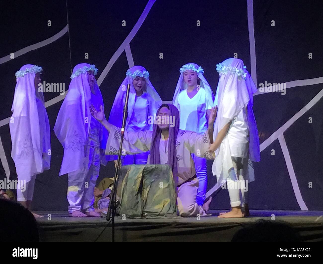 Philippines. 29th Mar, 2018. Senakulo stageplay in Intramuros, Manila ...