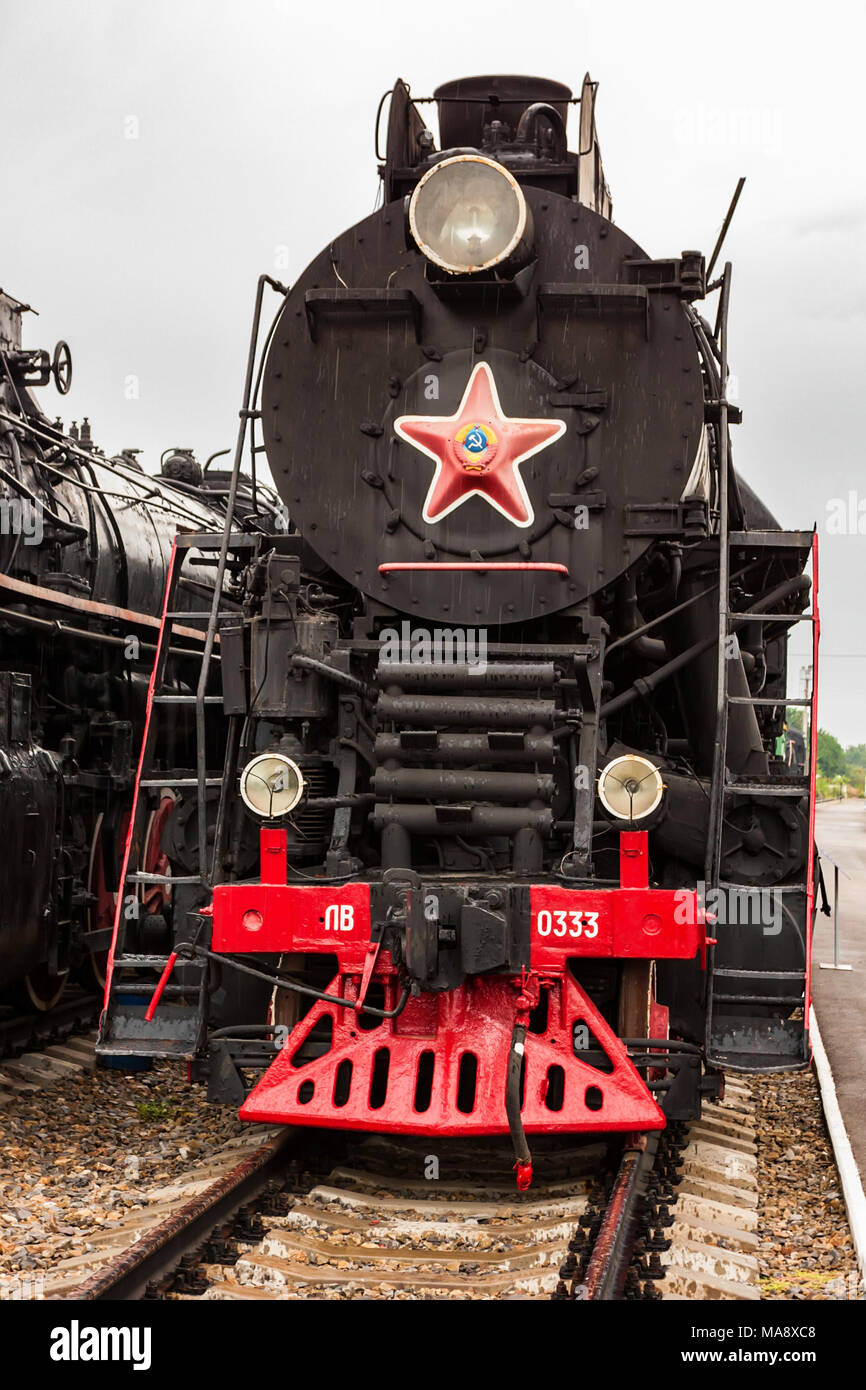 ROSTOV-ON-DON, RUSSIA - SEPTEMBER 1, 2011: LV-0333 locomotive in ...