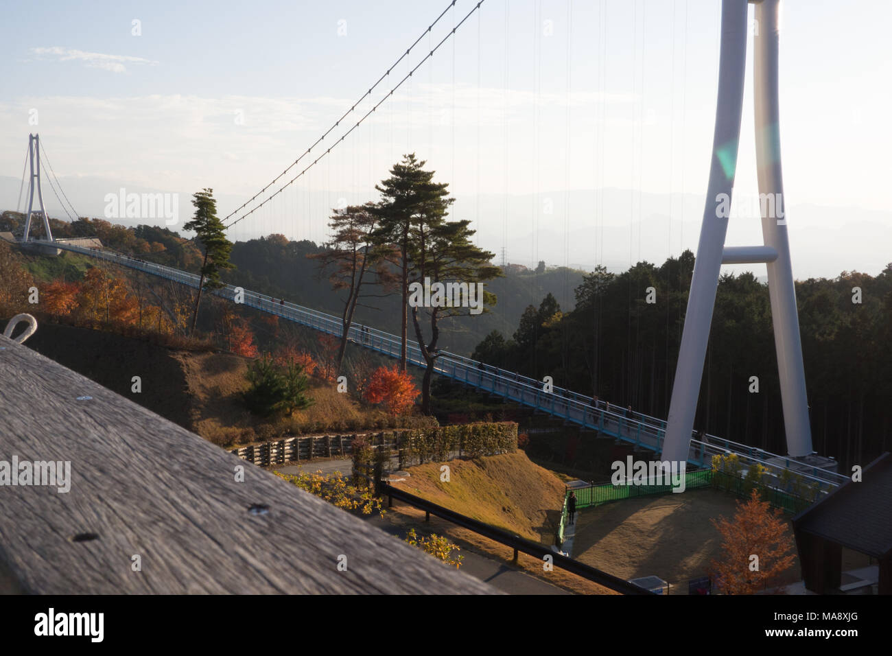 Skywalk bridge in Mishima Japan Stock Photo - Alamy