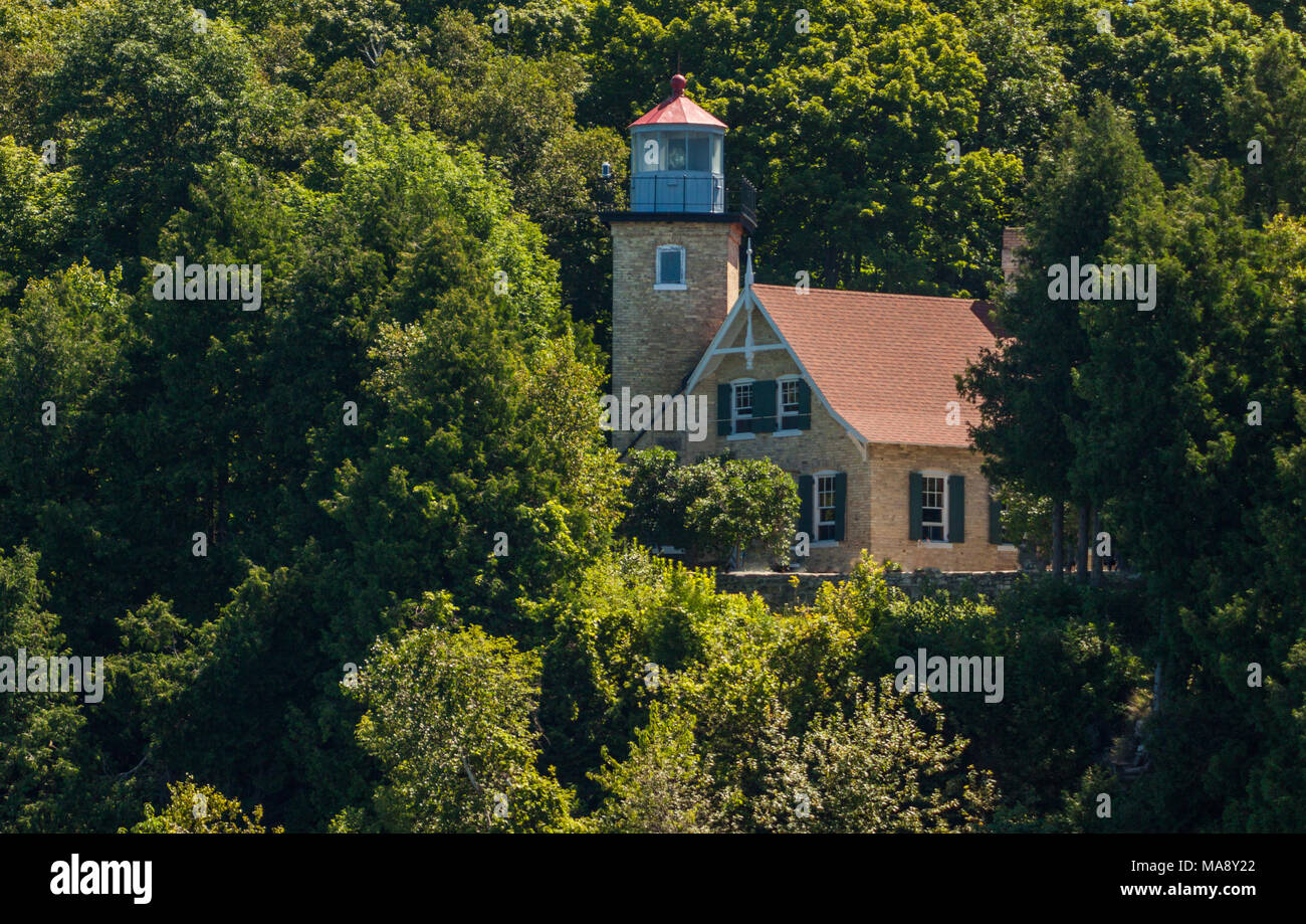 Eagle Bluff Light, Door County, Wisconsin Stock Photo - Alamy