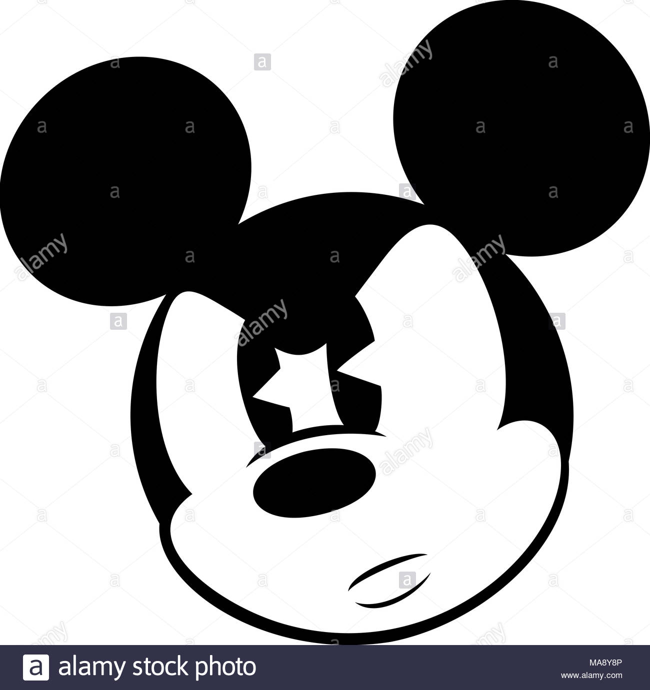 Mickey Mouse Black and White Stock Photos & Images - Alamy