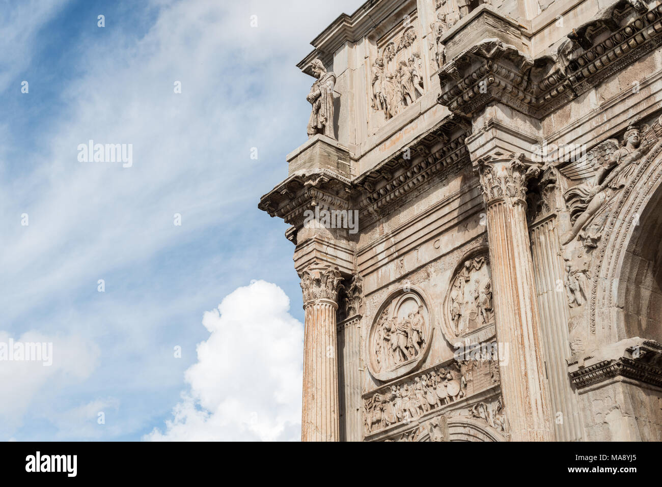 Horizontal picture of the The Arch of Constantine (Italian: Arco di ...
