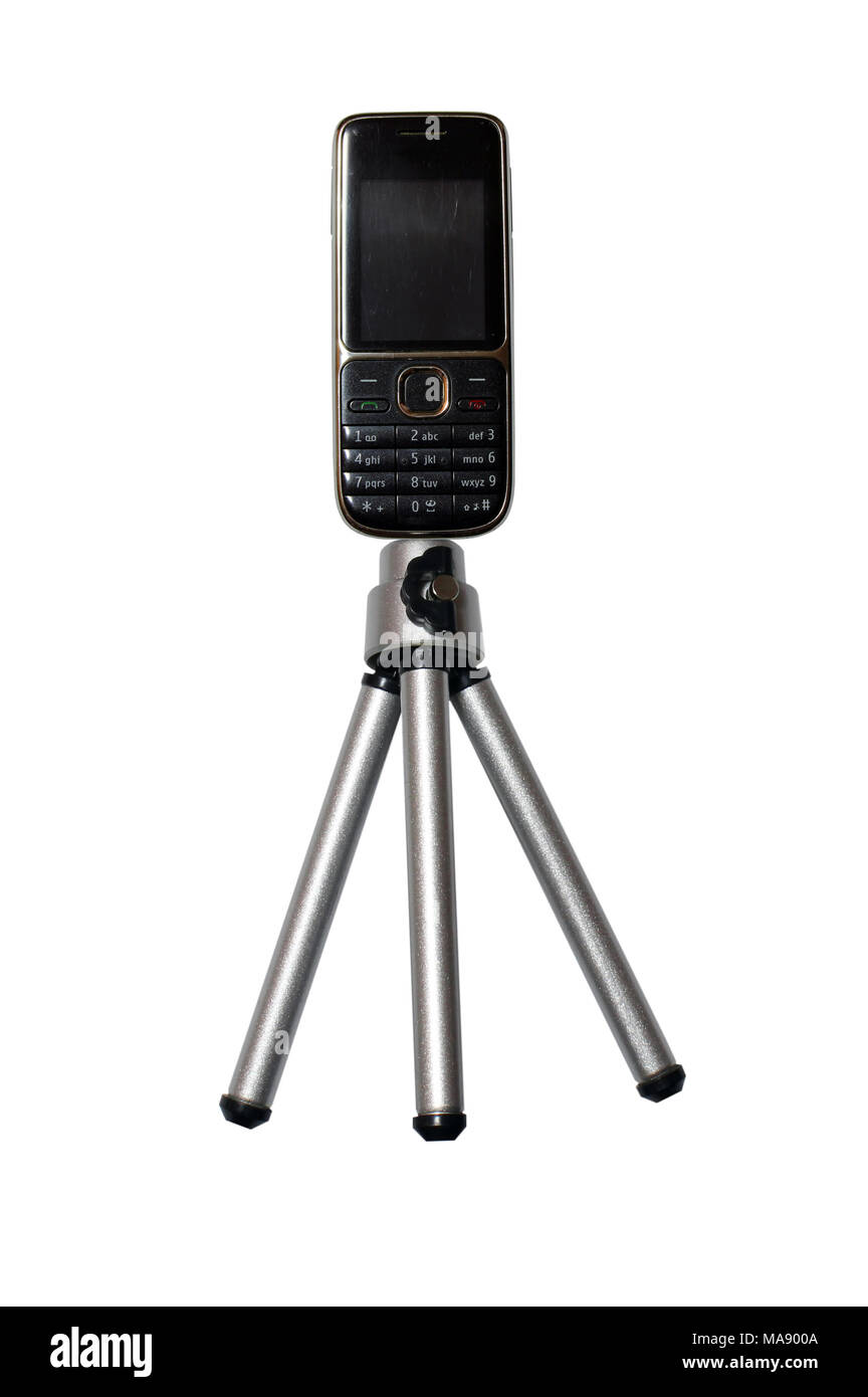 Tripod with phone Stock Photo - Alamy